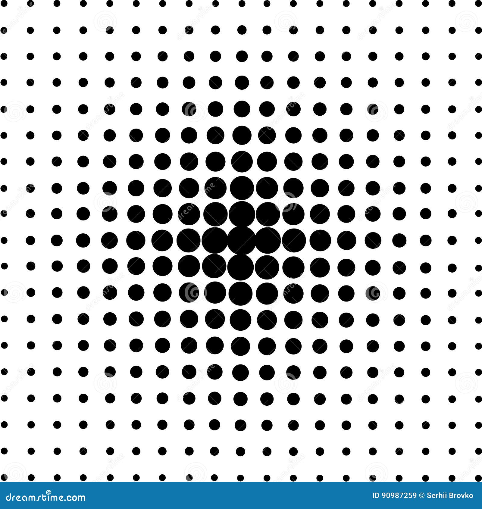 Halftone Circles, Halftone Dot Pattern. Stock Vector - Illustration of ...