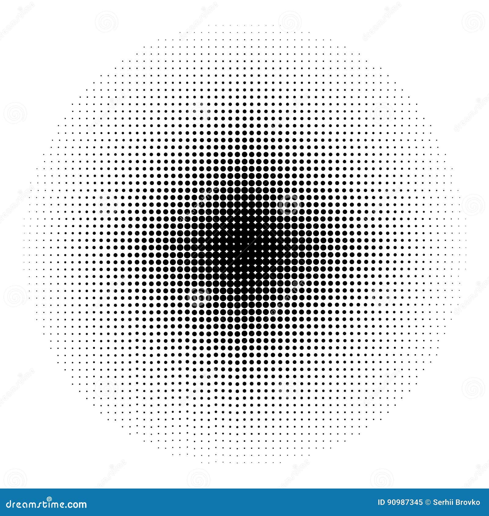 Halftone Circles, Halftone Dot Pattern. Vector Illustration Stock ...