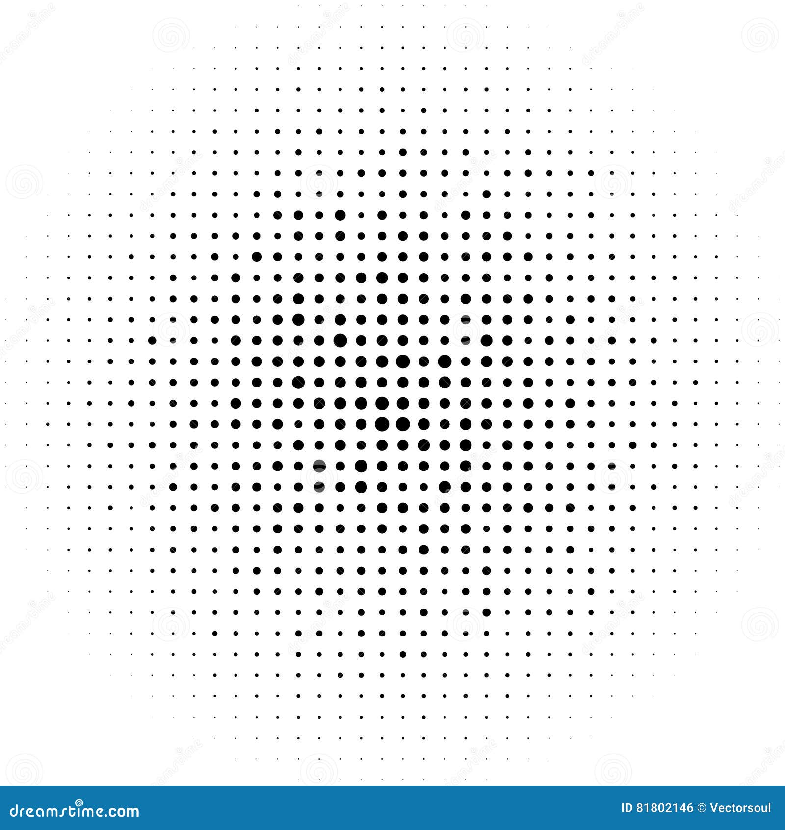 Halftone Circles Effect, Dot Pattern. Vector Illustration. Isolated On ...