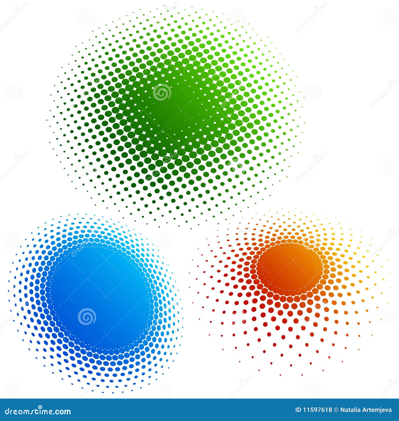 Halftone - color rings 3 stock vector. Illustration of printing - 11597618