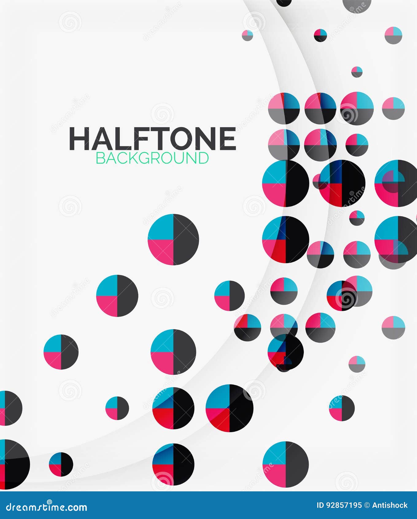 Halftone Color Texture Background Stock Vector - Illustration of curve ...