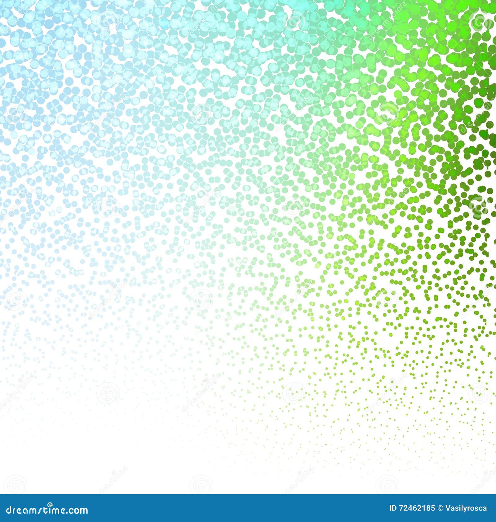 Halftone Colorful Lights Falling Dots Pattern on White Background ...