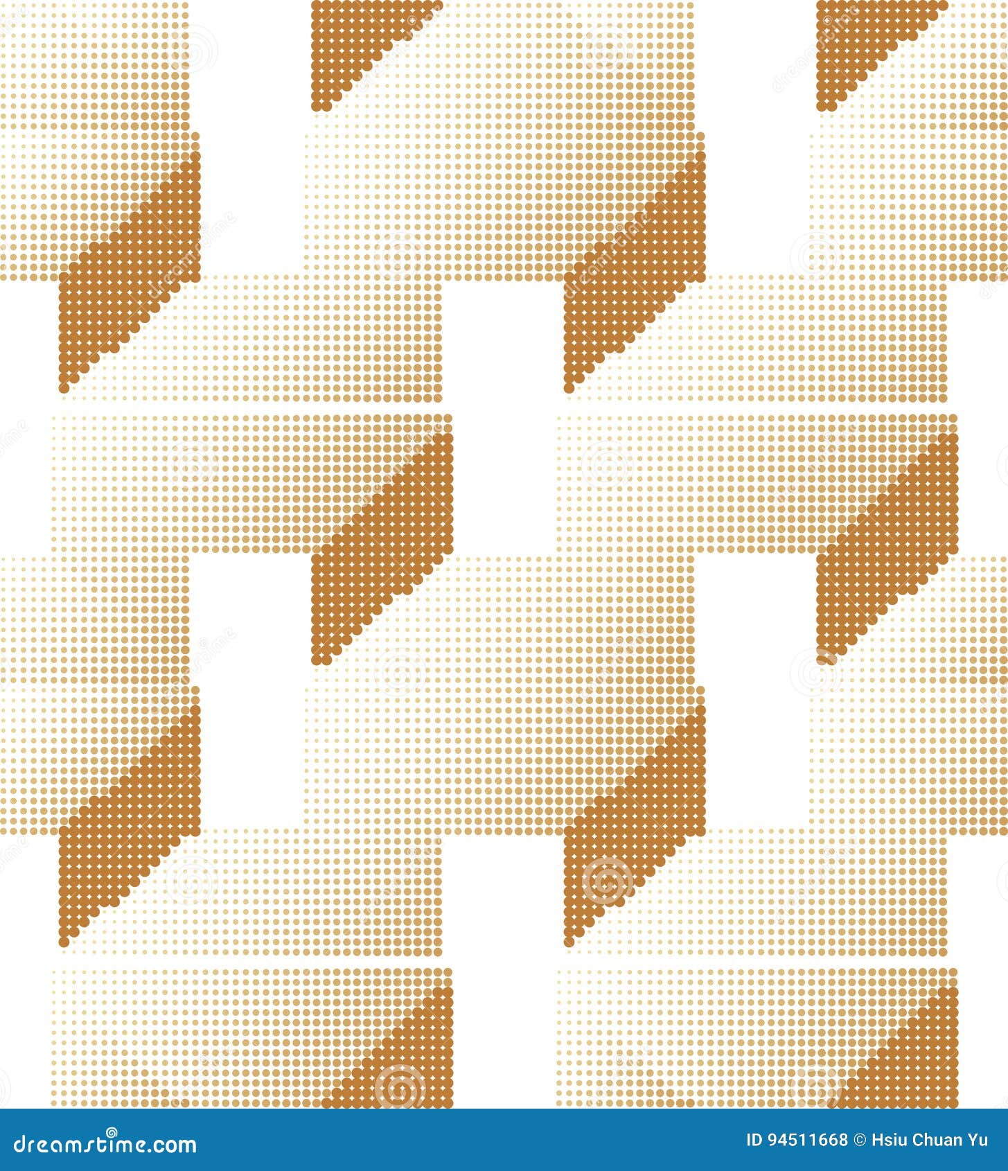 Halftone Colorful Seamless Retro Pattern 3D Geometry Polygon Stock ...