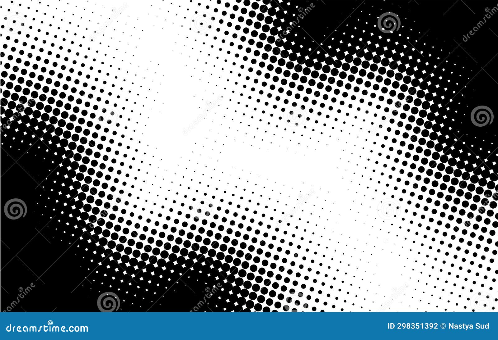 Halftone Corner Texture. Faded Dot Pattern for Design Prints. Bg ...