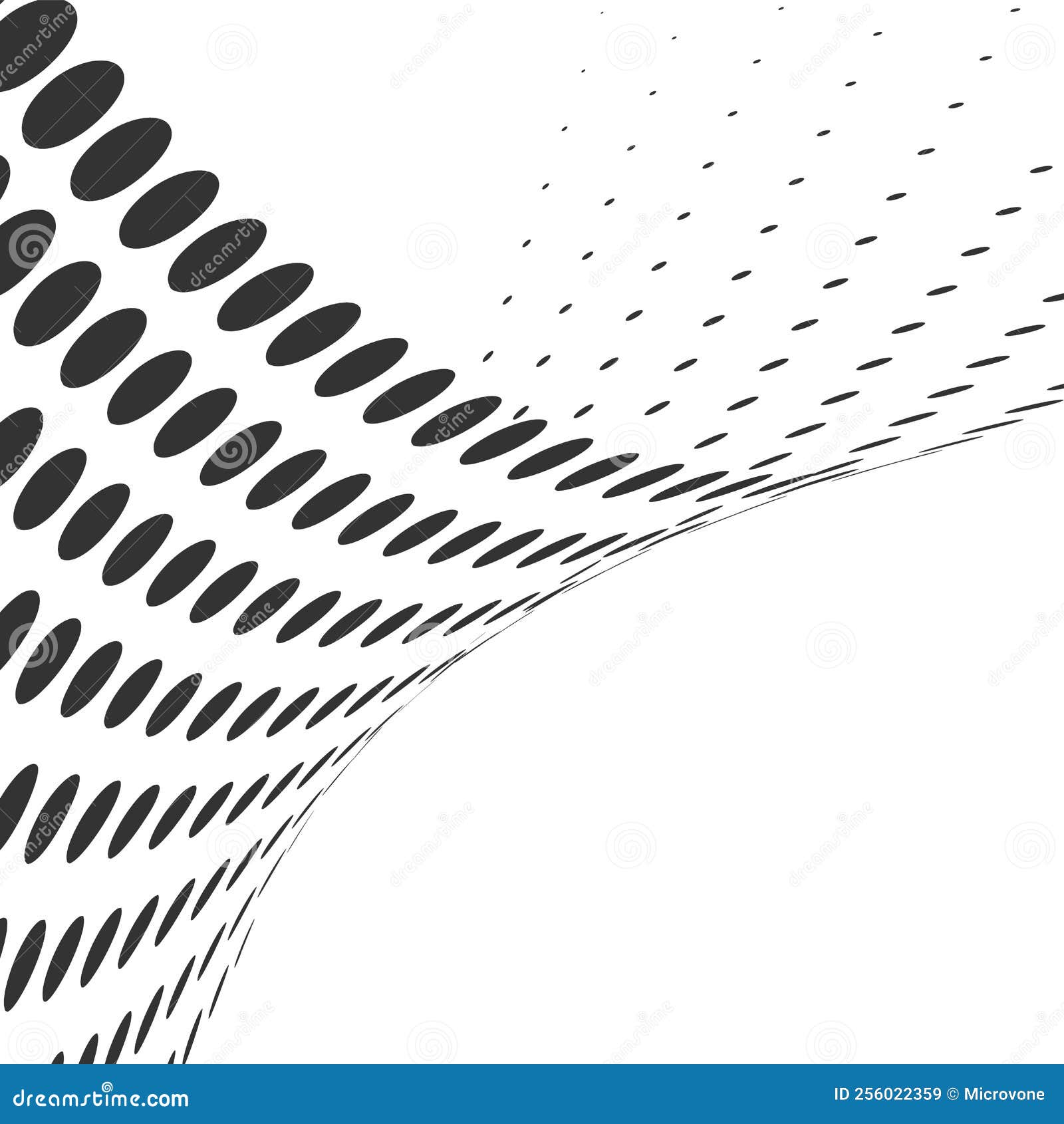 Halftone Curve. Dotted Pattern Shape Abstract Background Stock ...