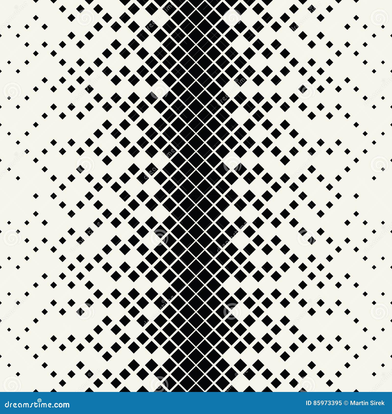 Halftone Diamond Geometric Gradient Pattern Stock Vector - Illustration ...