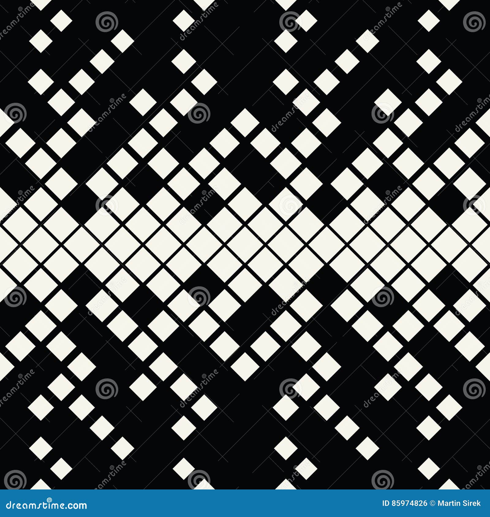 Halftone Diamond Geometric Gradient Pattern Stock Vector - Illustration ...