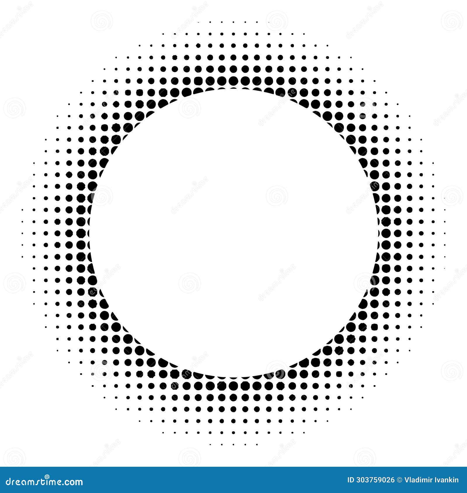 Halftone Dot Circle on White Background Stock Vector - Illustration of ...