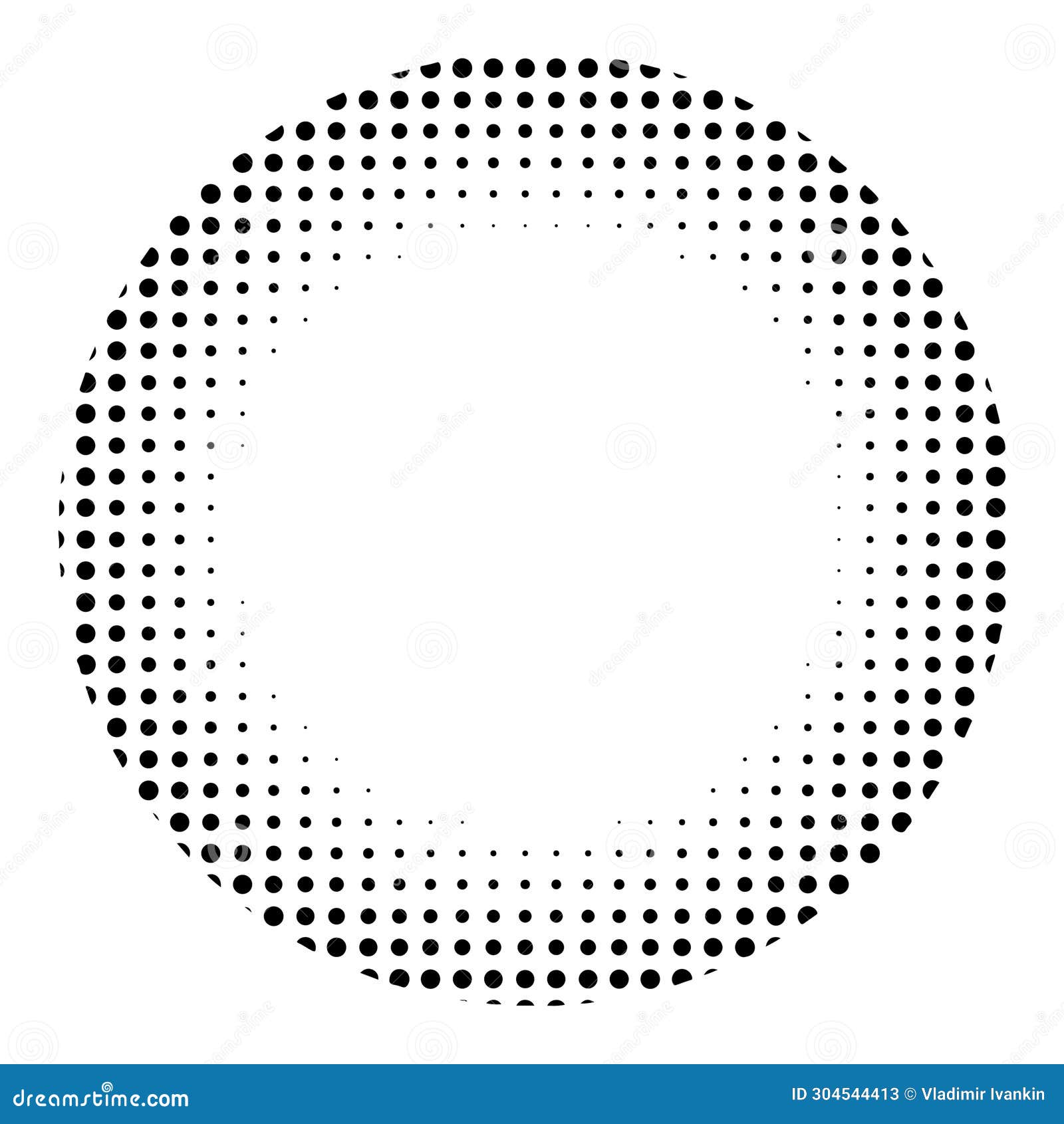 Halftone Dot Circle on White Background Stock Vector - Illustration of ...