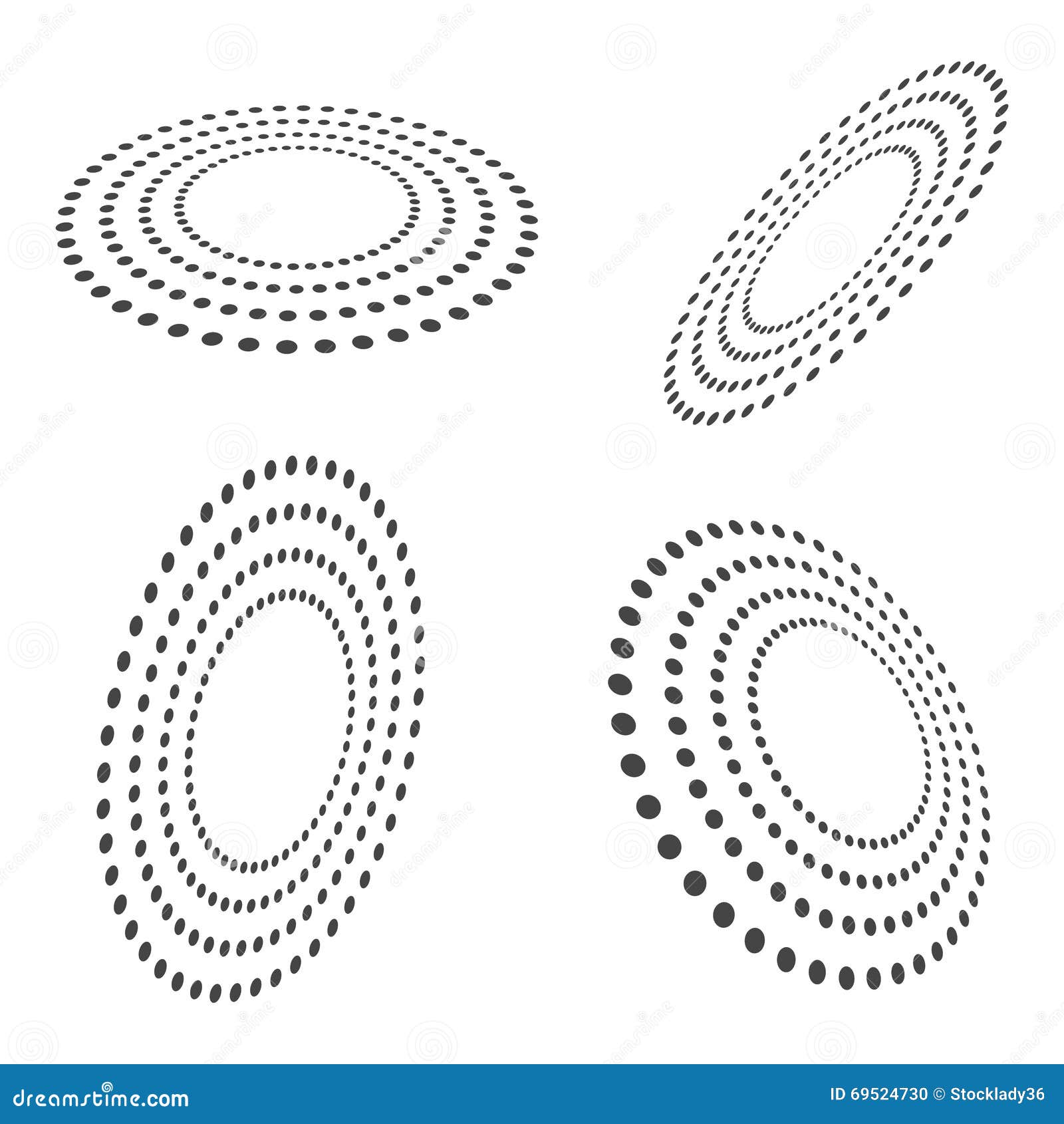 Halftone Dot Design Elements Stock Vector - Illustration of perspective, abstract: 69524730