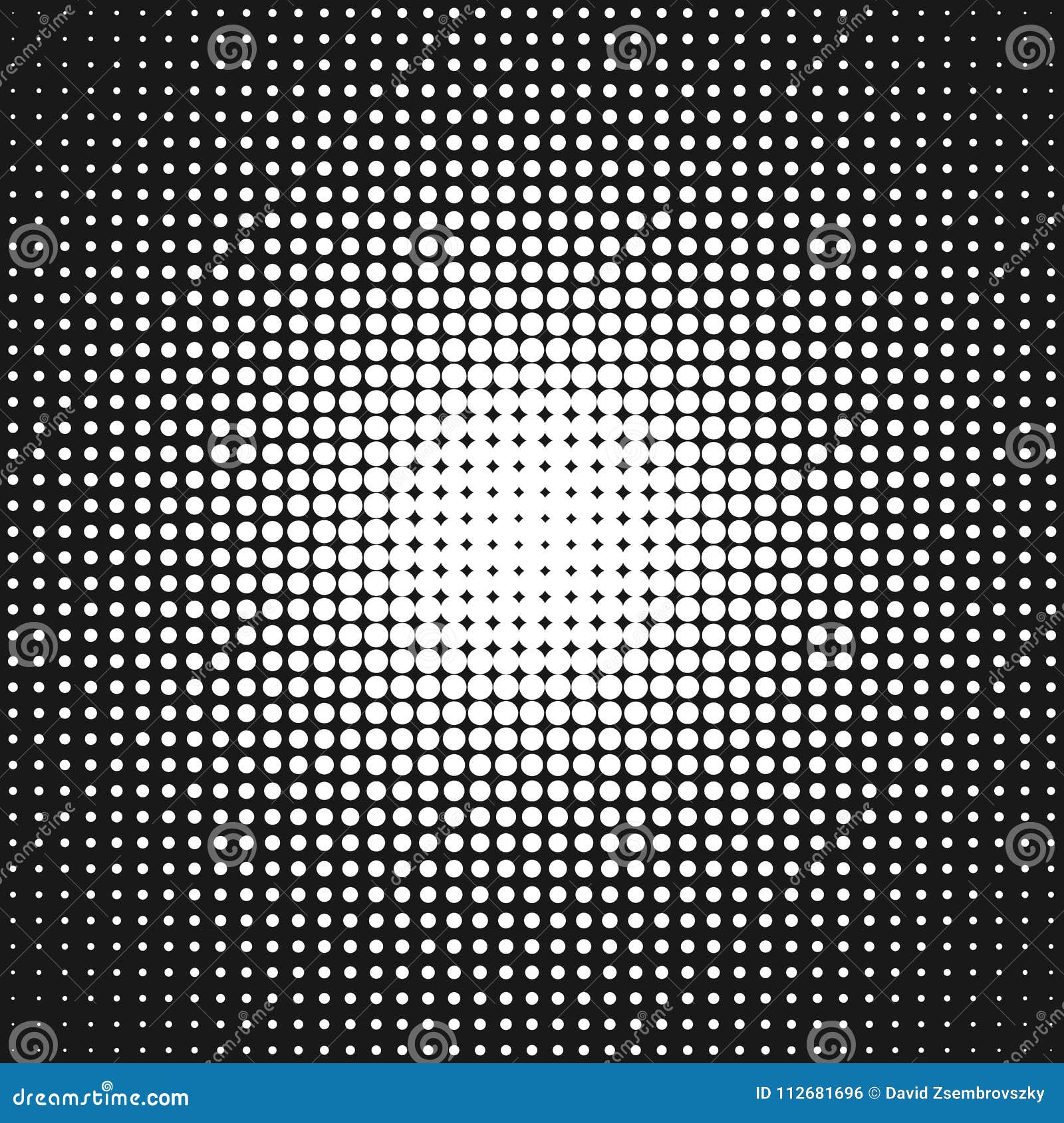 Halftone Dot Pattern Background Template - Vector Graphic Stock Vector ...
