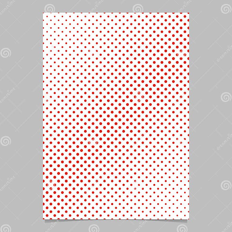 Halftone Dot Pattern Flyer Background Template with Diagonal Circles ...
