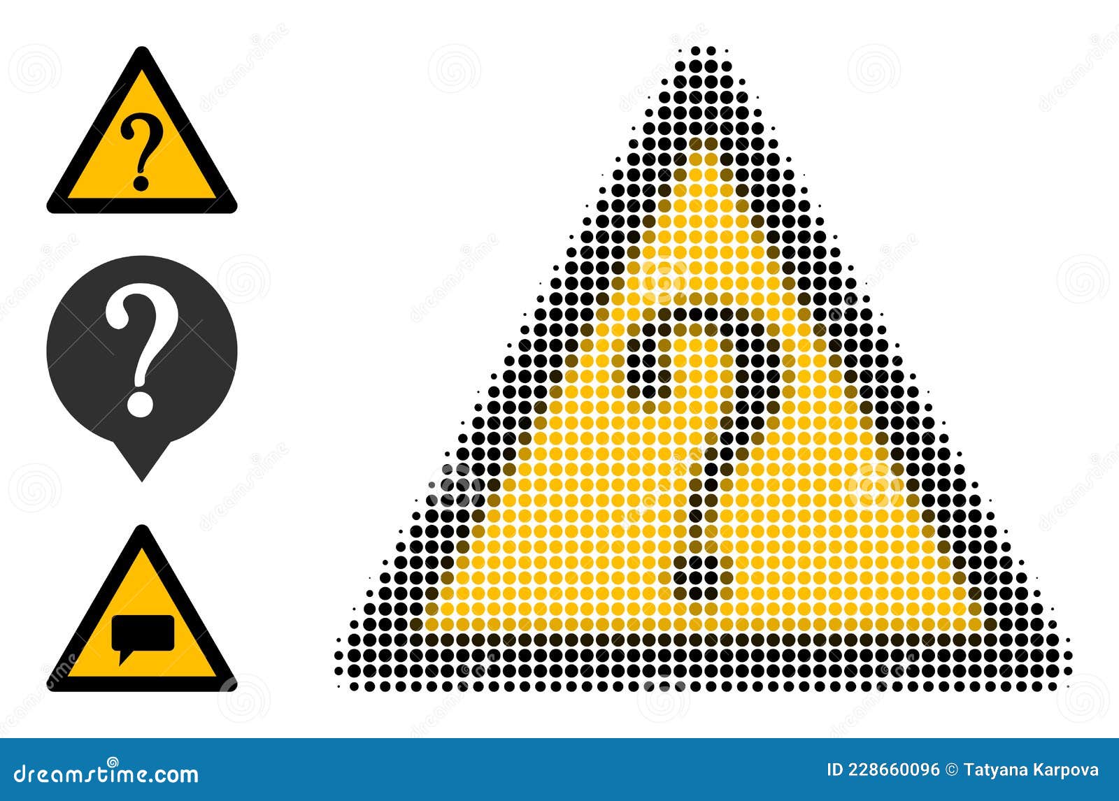 Halftone Dot Vector Unknown Problem Icon Stock Vector - Illustration of ...