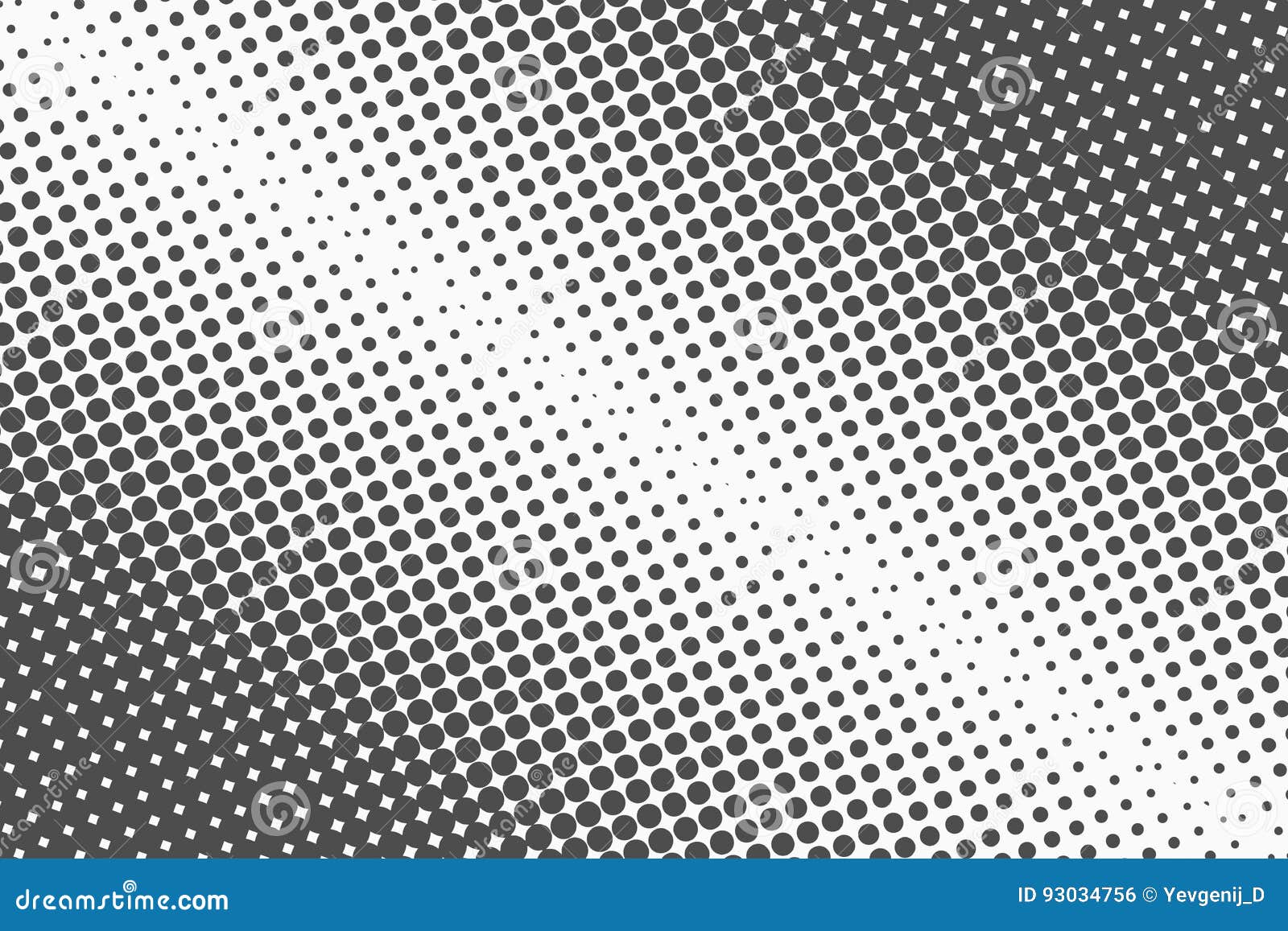 Halftone Dots. Monochrome Vector Texture Background For Prepress, DTP ...