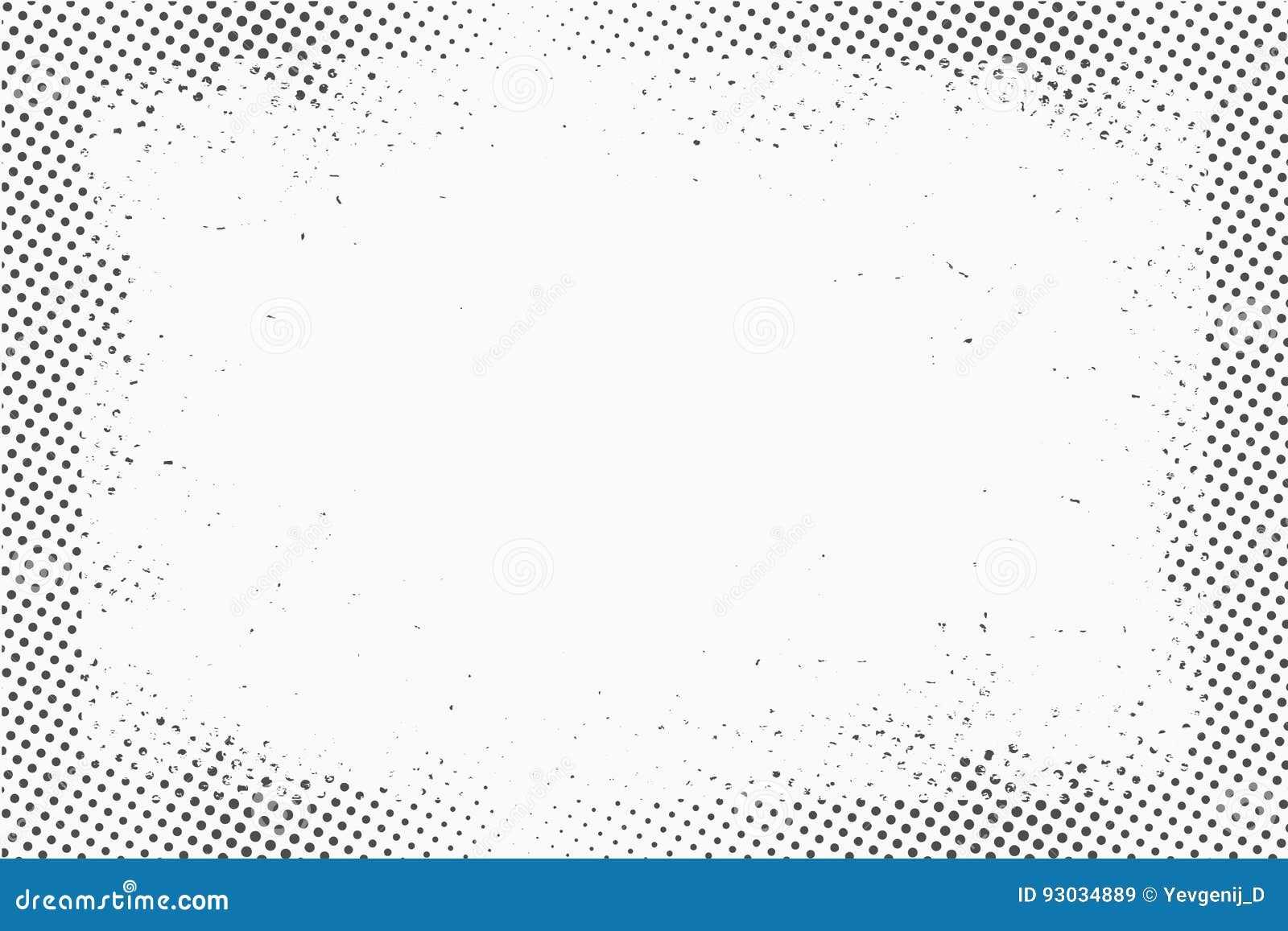 Halftone Dots. Monochrome Vector Texture Background For Prepress, DTP ...