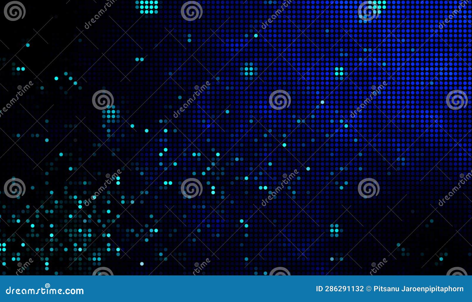 Halftone Dots Orange Burning Sparks Fire on Blue Background Stock Photo ...
