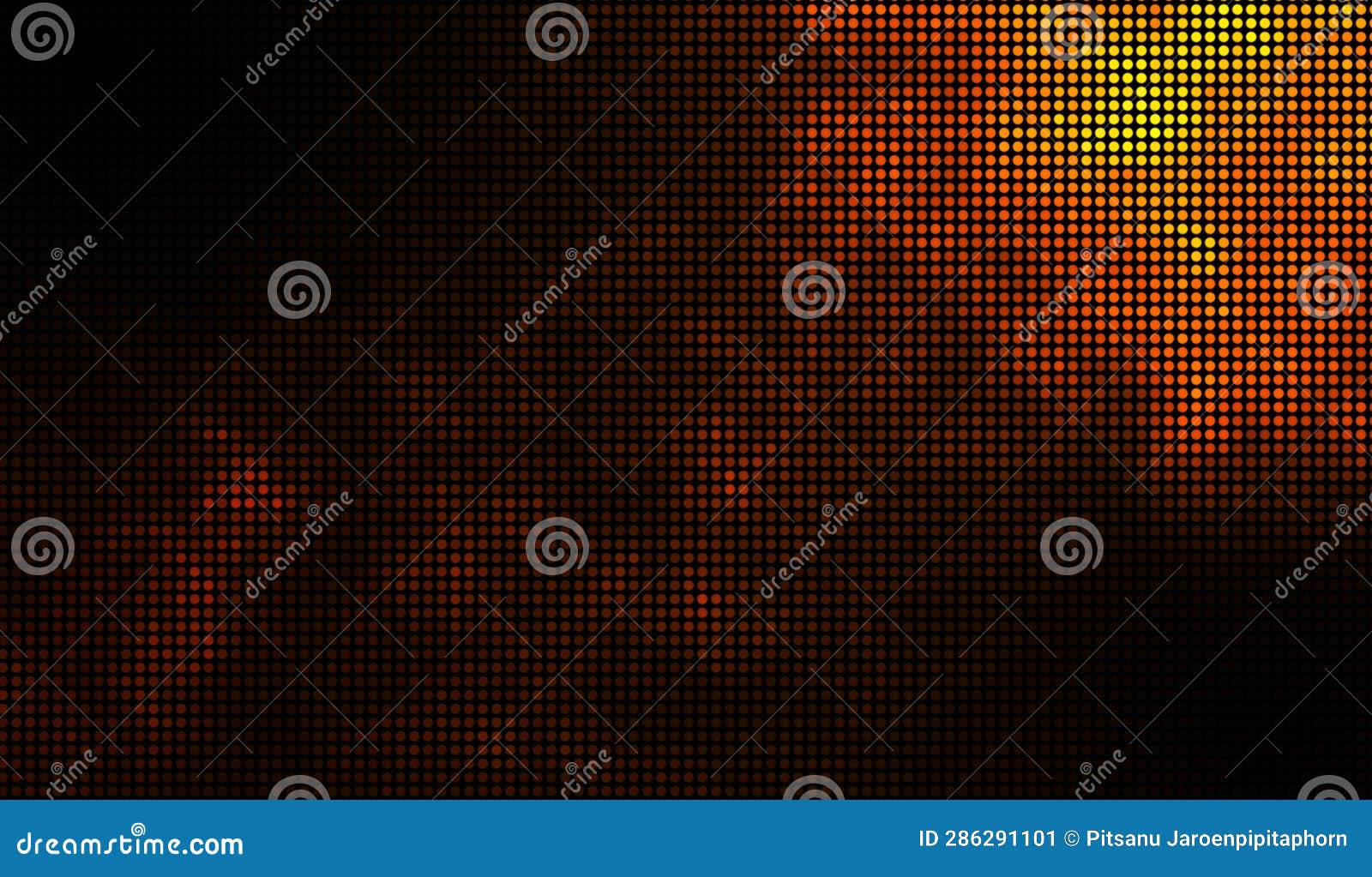 Halftone Dots Orange Burning Sparks Fire on Red Background Stock Image ...