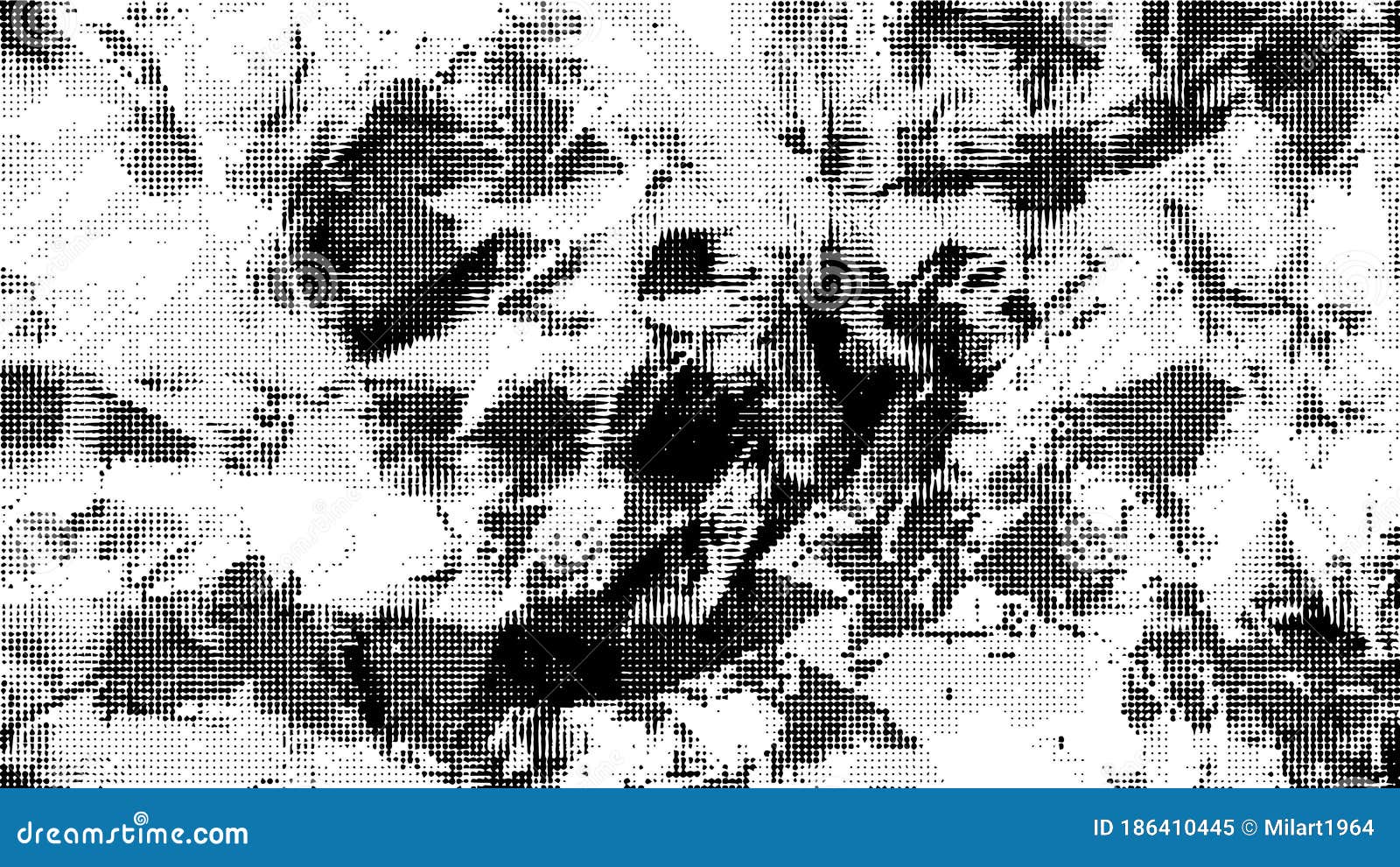 Halftone Dots Pattern . Halftone Dotted Grunge Texture . Ink Print ...