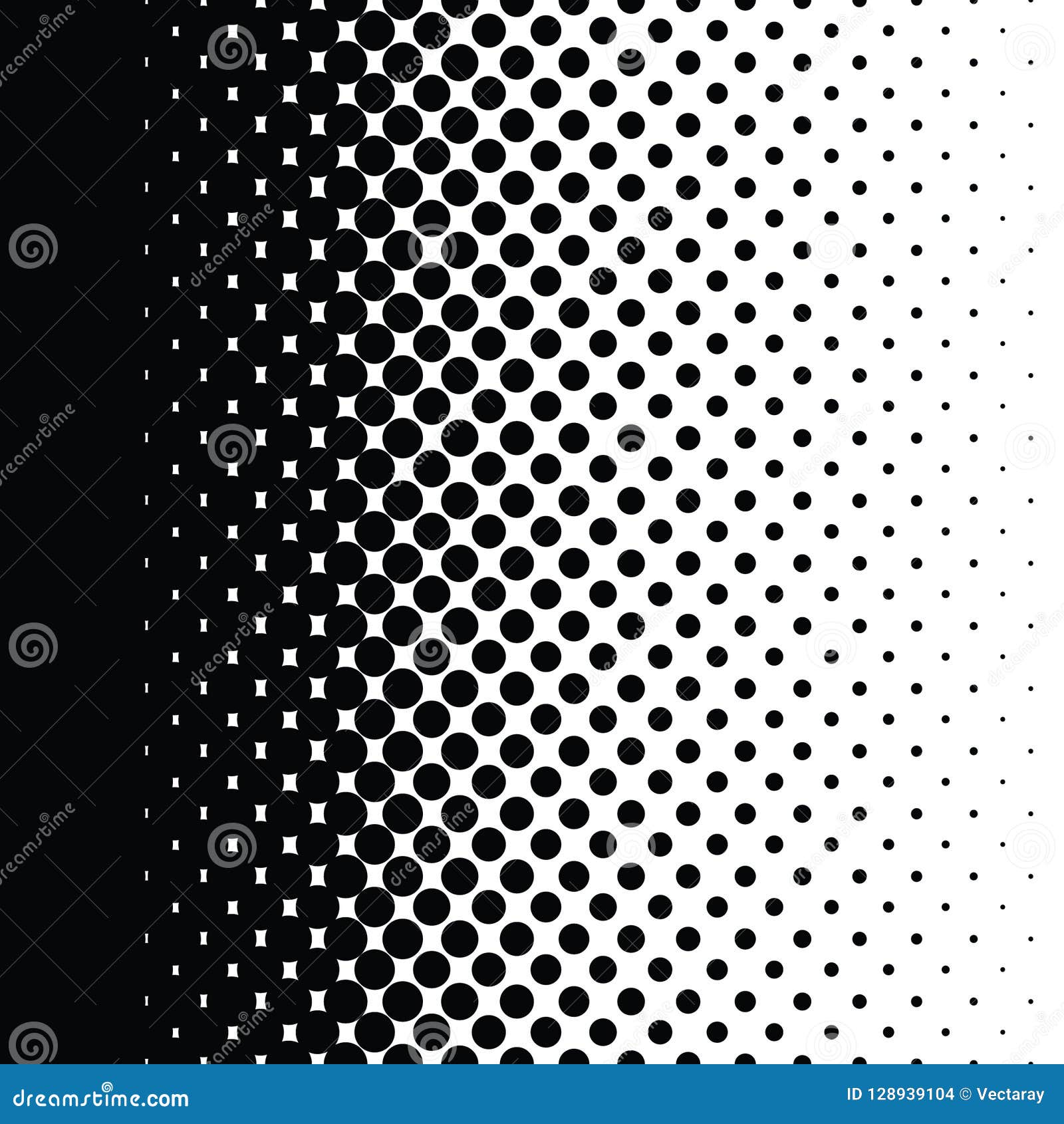 Halftone Dots Pattern Gradient in Vector Format Stock Illustration ... Halftone Dots Pattern Gradient in Vector Format Stock Illustration ...
