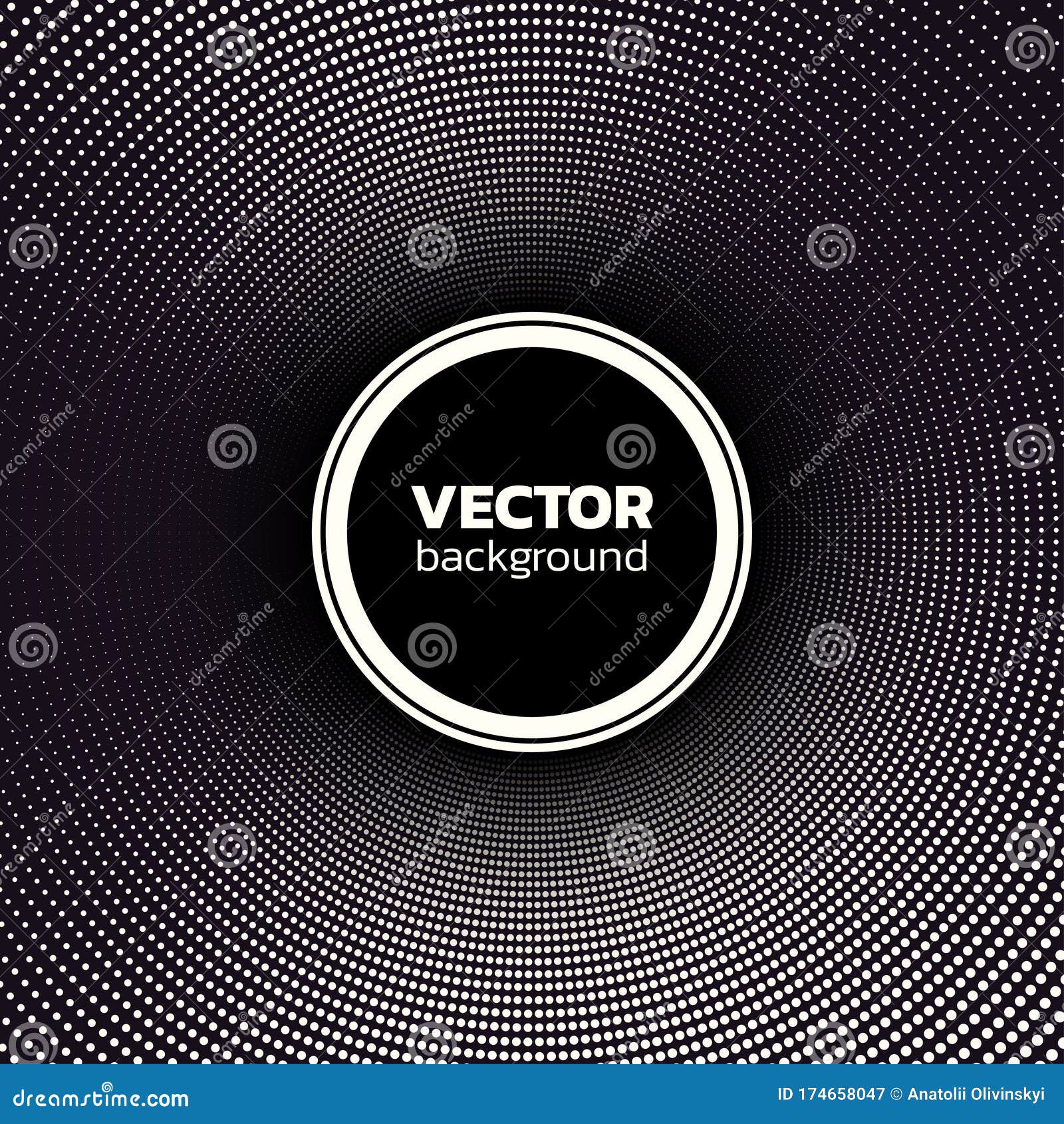 Dotted Circle Plot Mosaic Icon Of Inequal Parts Vector Illustration ...