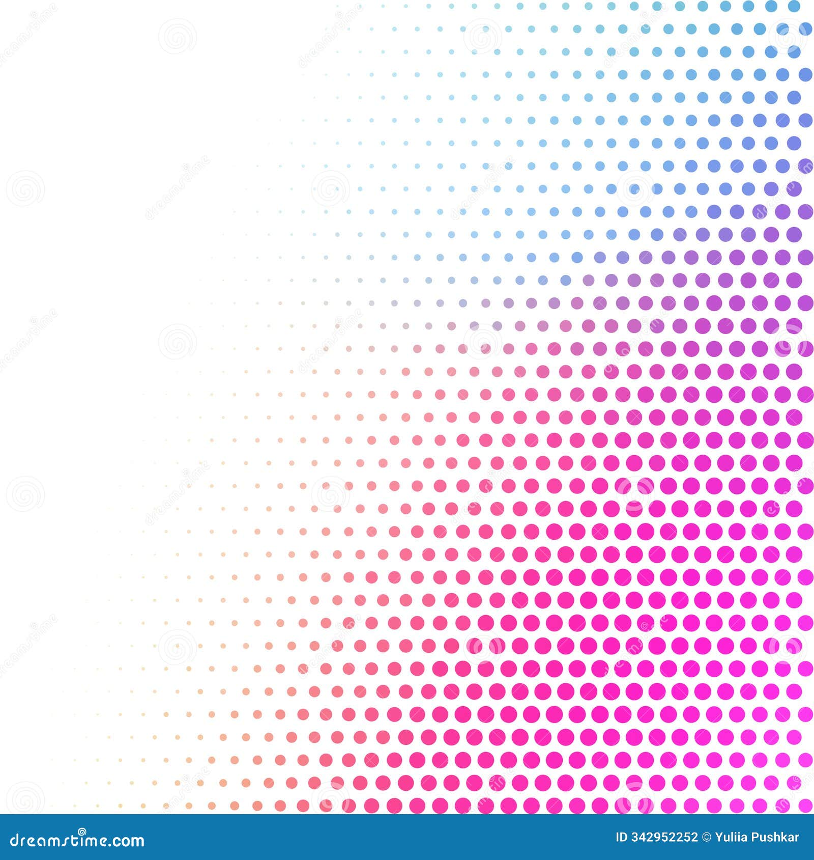 Halftone Dotted Colorful Gradient Corner . Isolated Vector Spotted ...