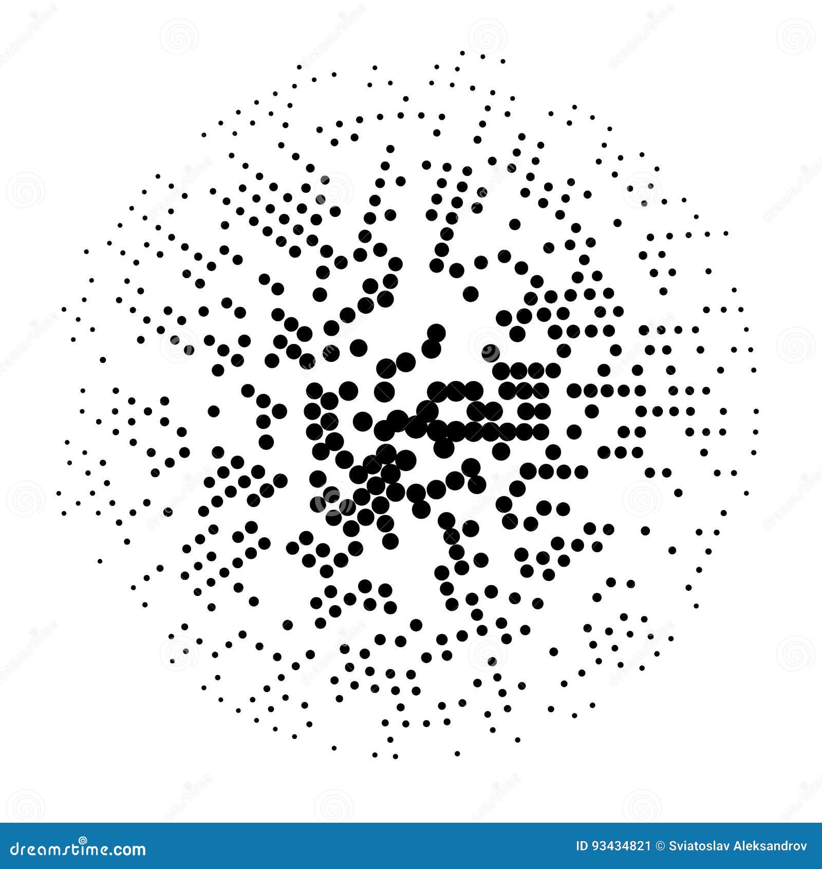 Halftone Dotted Effect Abstract Background Stock Vector - Illustration ...