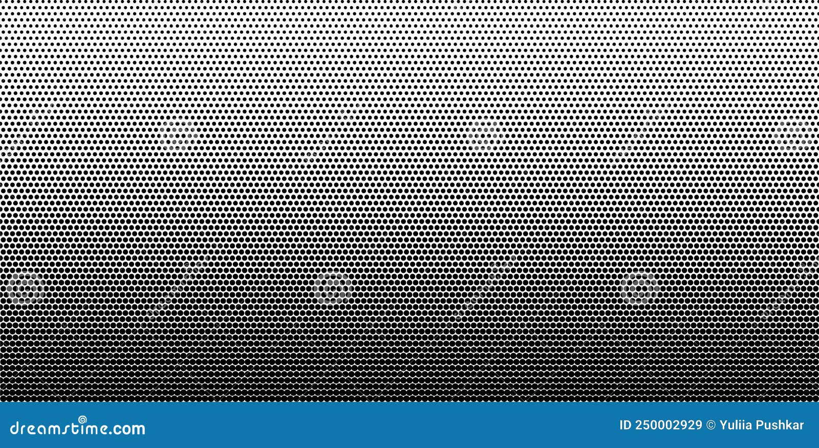 Halftone Dotted Gradient Abstract Background. Vector Black and White ...