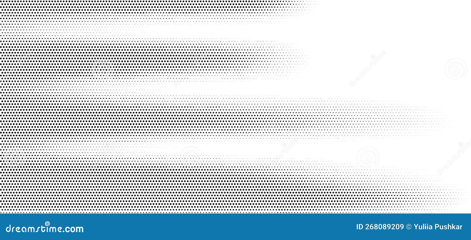 Halftone Dotted Gradient Lines Abstract Background. Vector Black and ...