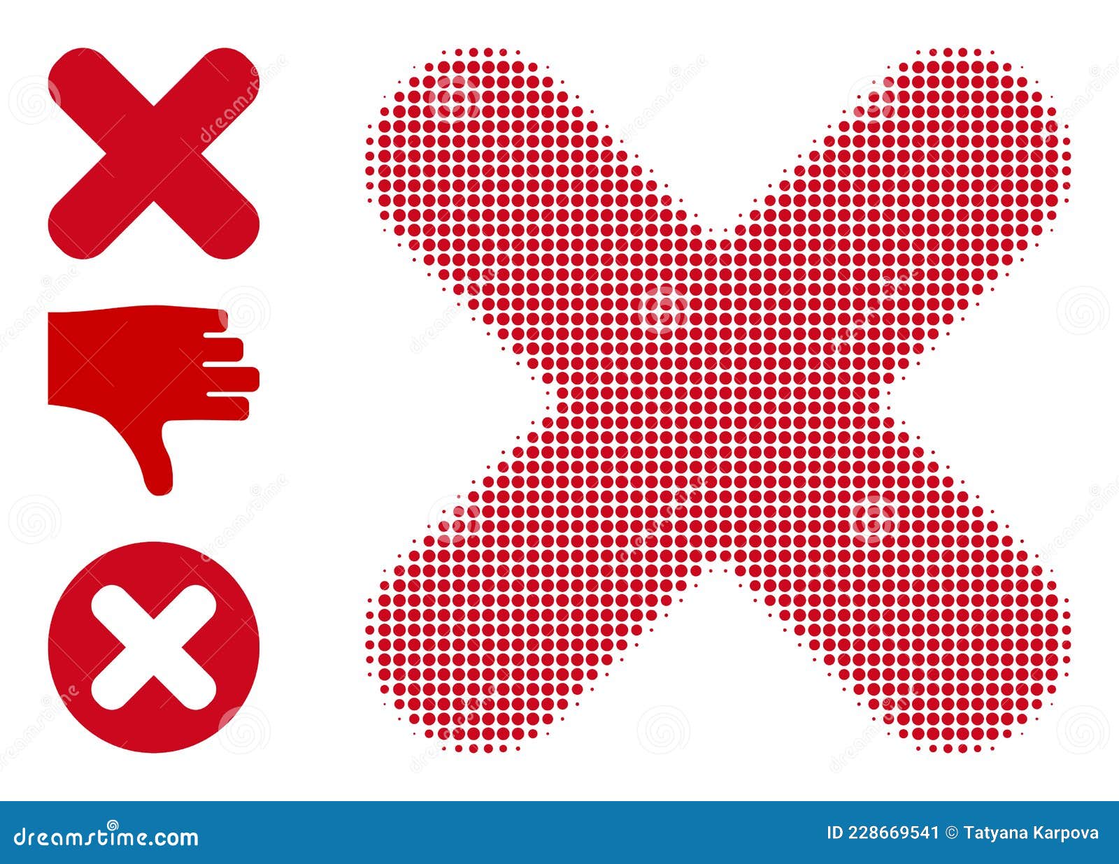 Halftone Dotted Vector Terminate Icon | CartoonDealer.com #228669541