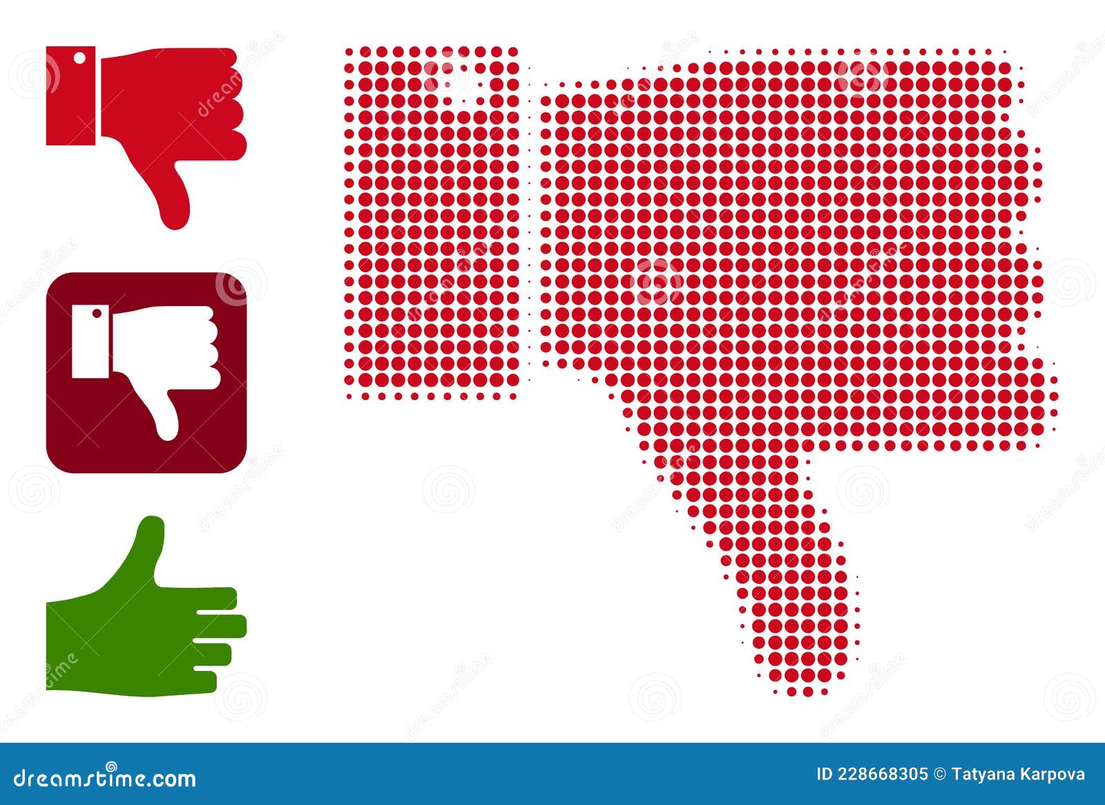 Halftone Down Arrow Icon And Textured Bicolor Devolution Seal Cartoon ...