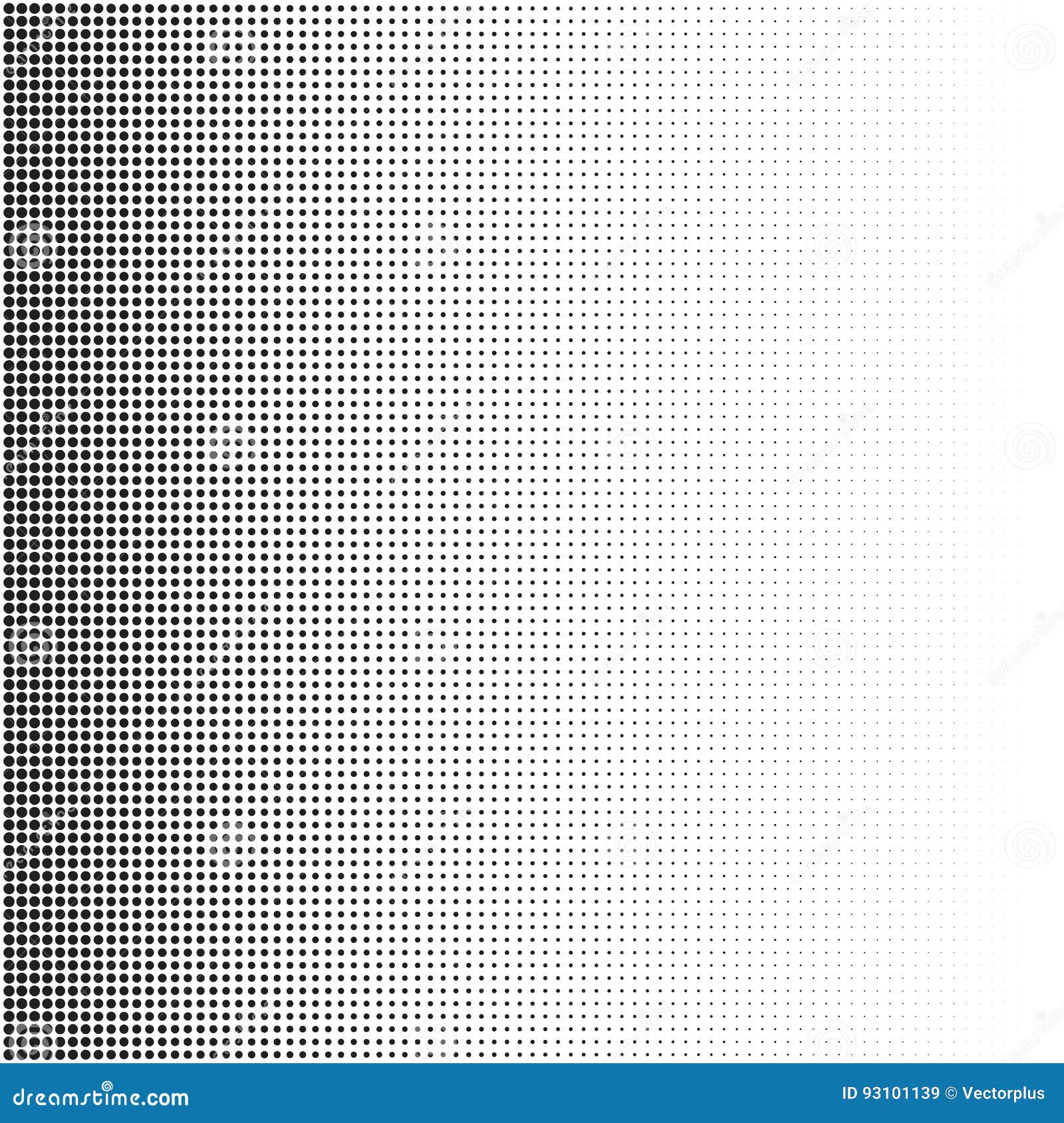 Halftone Dotted Vintage Retro Gradients Pattern. Monochrome Pop Art ...