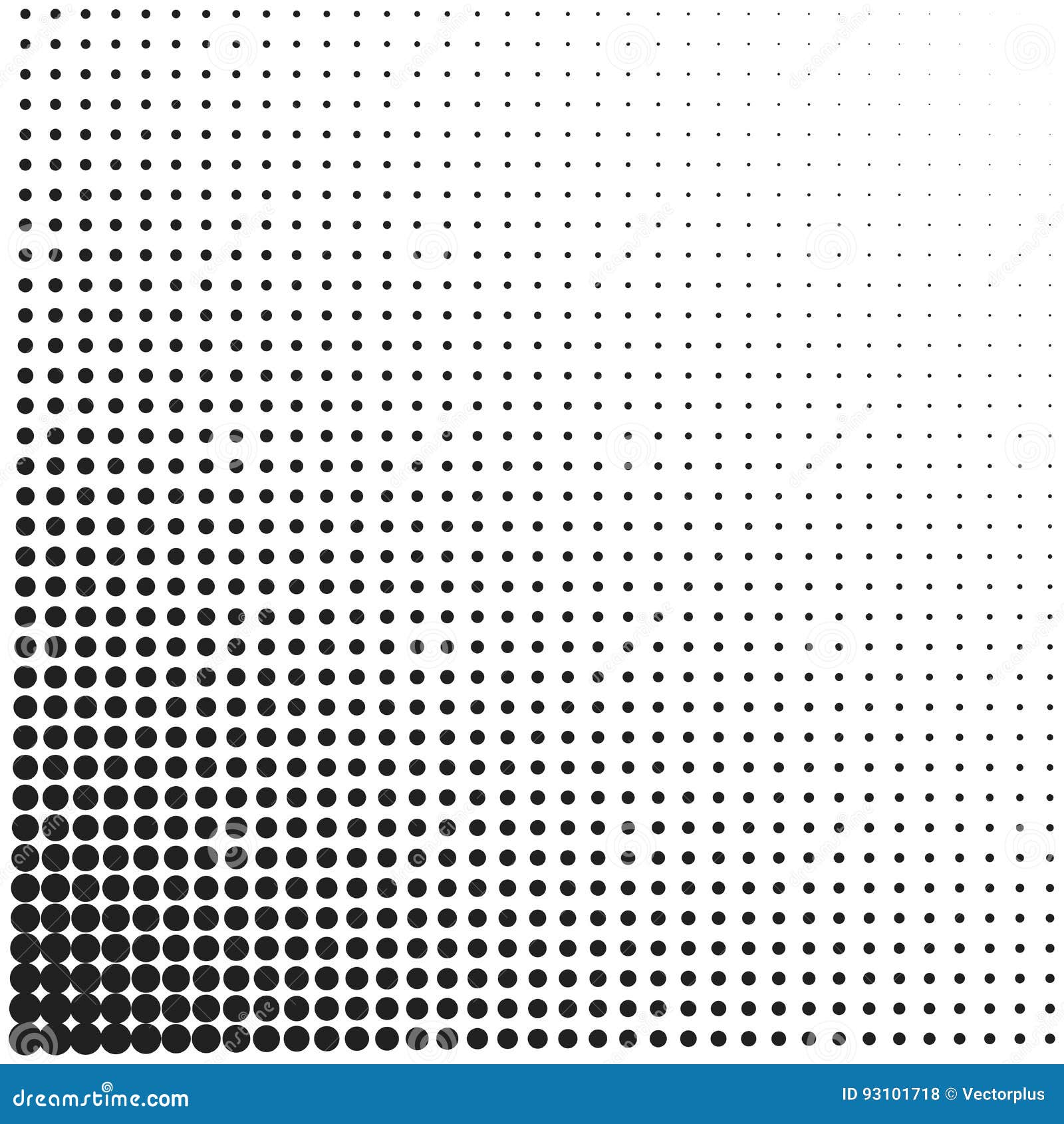 Halftone Dotted Vintage Retro Gradients Pattern. Monochrome Pop Art ...