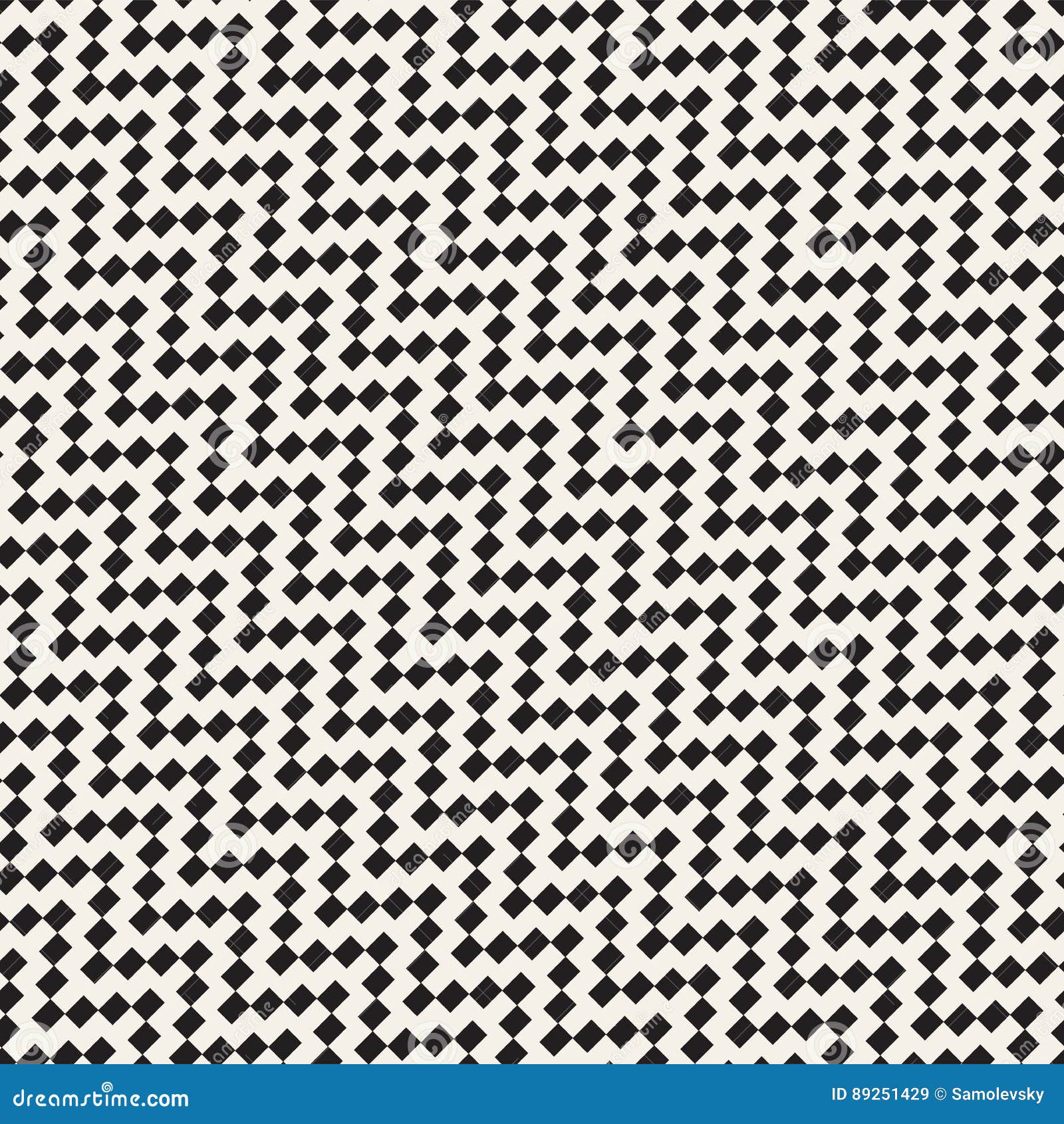 Halftone Edgy Lines Mosaic Endless Stylish Texture. Vector Seamless ...