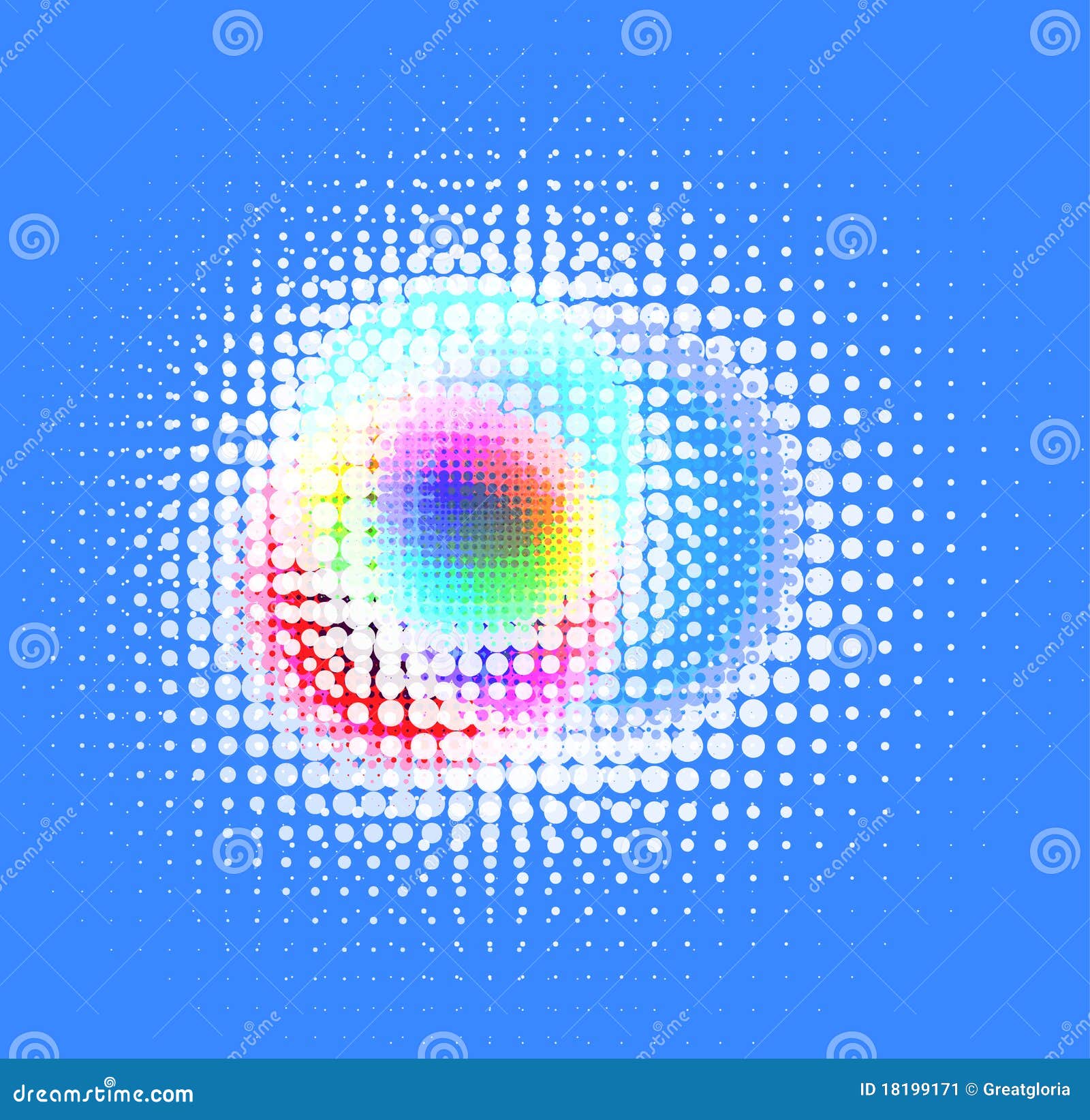 Halftone effect, vector stock illustration. Illustration of dotted ...