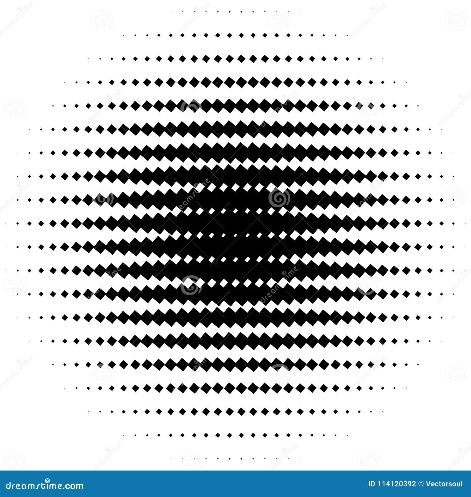 Halftone Element. Abstract Geometric Graphic with Half-tone Pattern ...