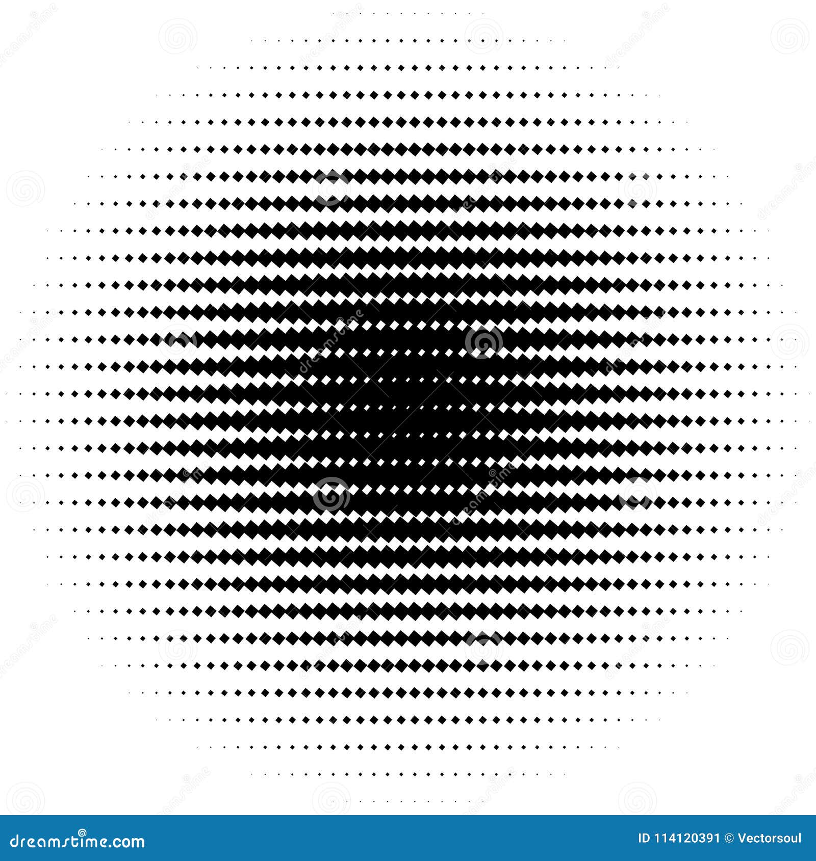 Halftone Element. Abstract Geometric Graphic with Half-tone Pattern ...