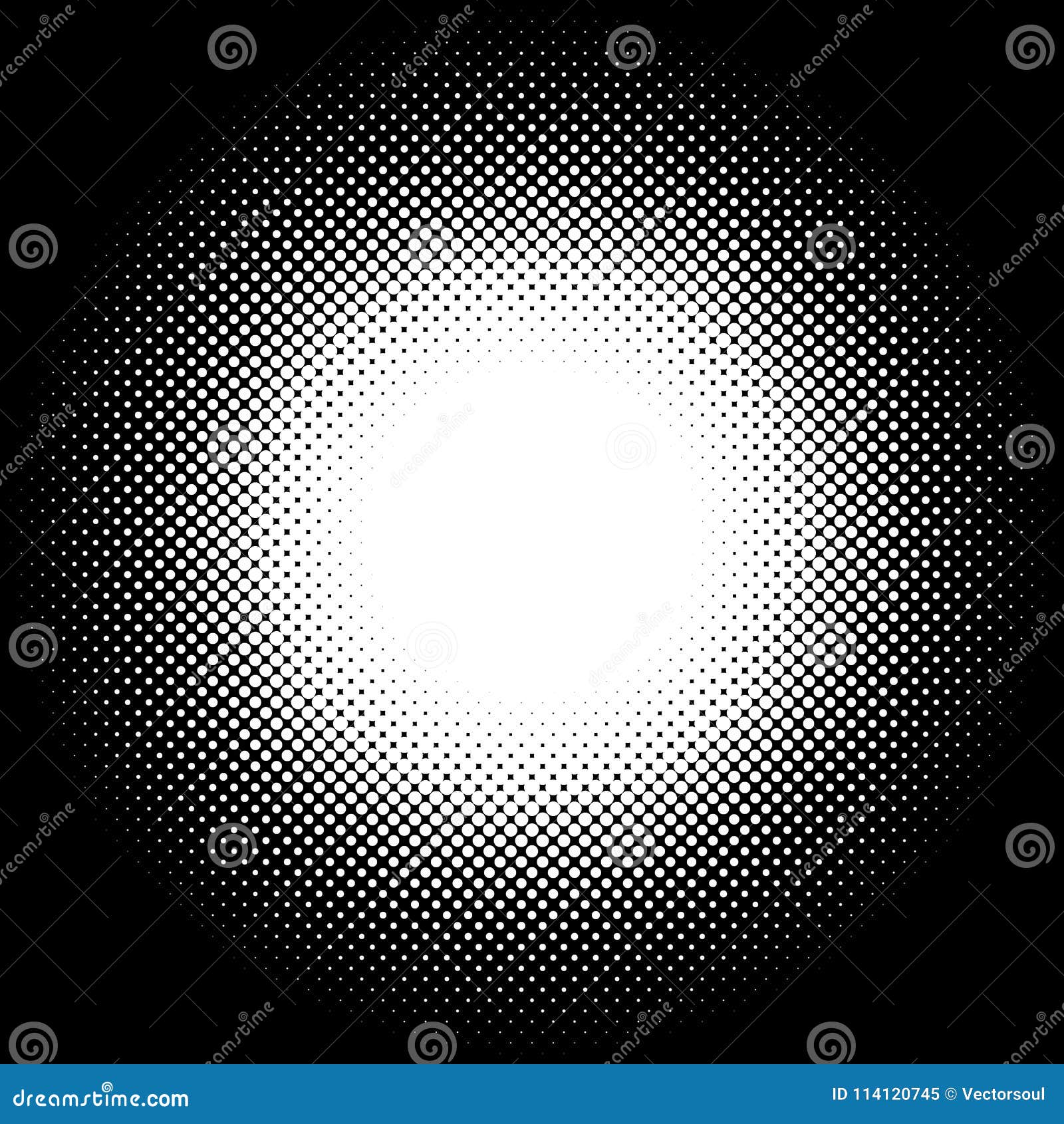 Halftone Element. Abstract Geometric Graphic with Half-tone Pattern ...