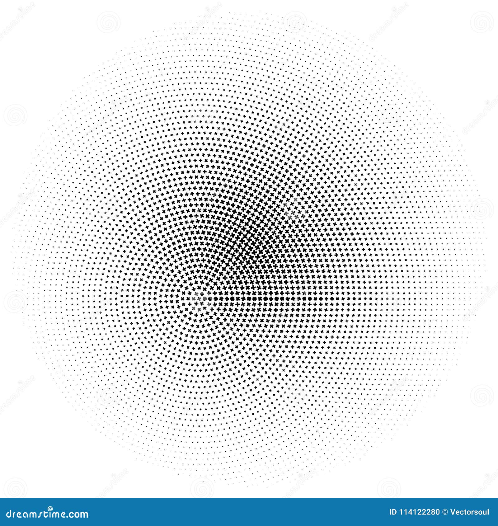 Halftone Element. Abstract Geometric Graphic with Half-tone Pattern ...