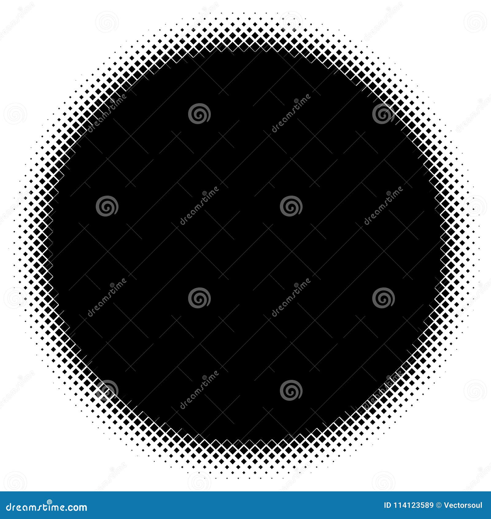 Halftone Element. Abstract Geometric Graphic with Half-tone Pattern ...