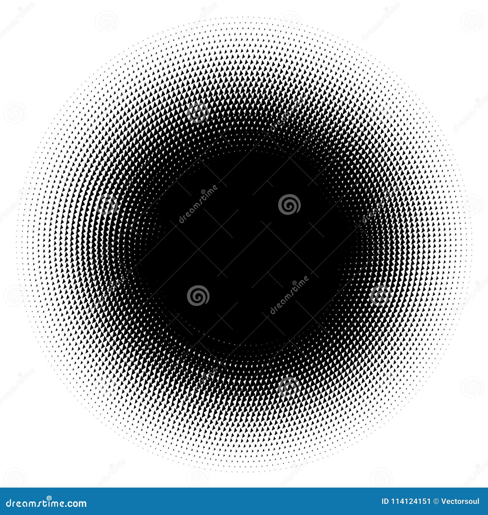 Halftone Element. Abstract Geometric Graphic with Half-tone Pattern ...