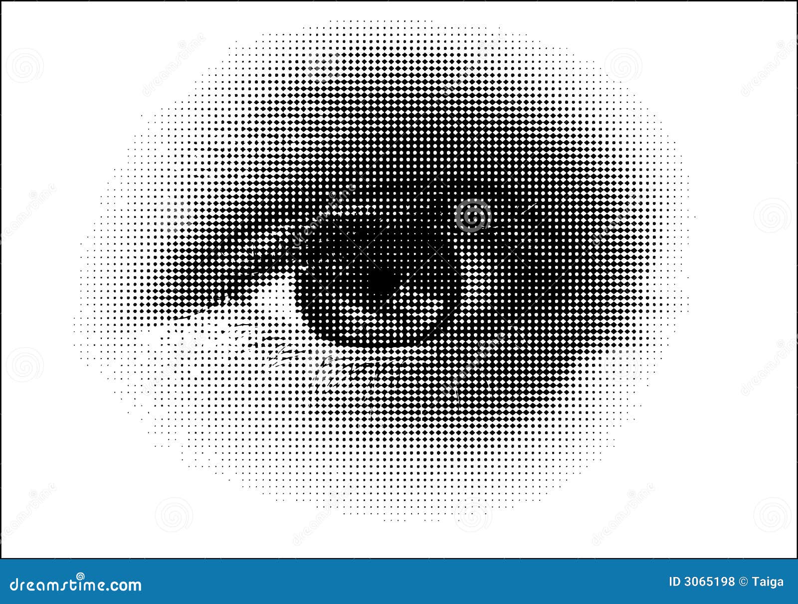 Halftone eye / vector stock vector. Illustration of nature - 3065198