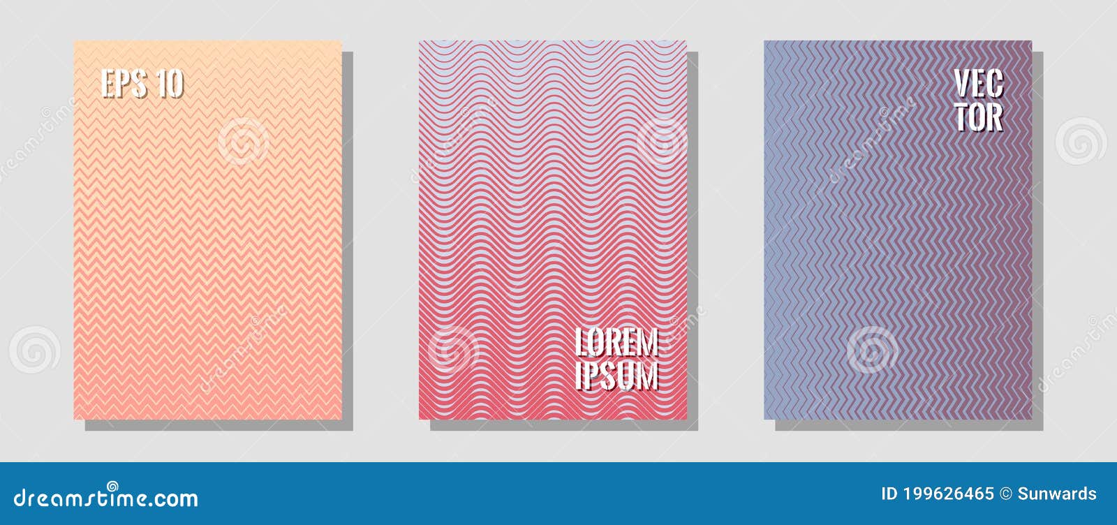 Halftone Flat Patterns Abstract Vector Set. Stock Vector - Illustration of abstract, logotype ...