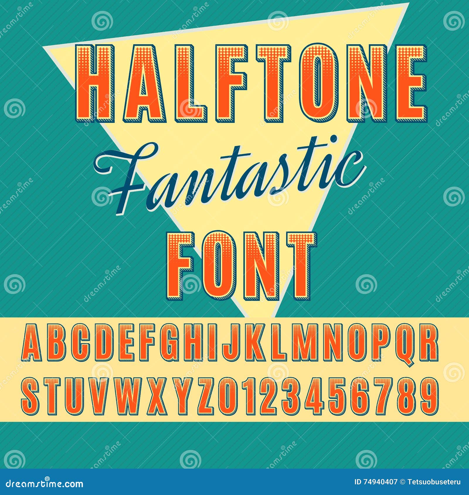 Halftone font stock vector. Illustration of background - 74940407