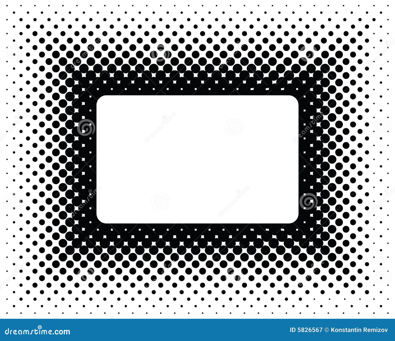 Halftone frame stock vector. Illustration of element, moire - 5826567