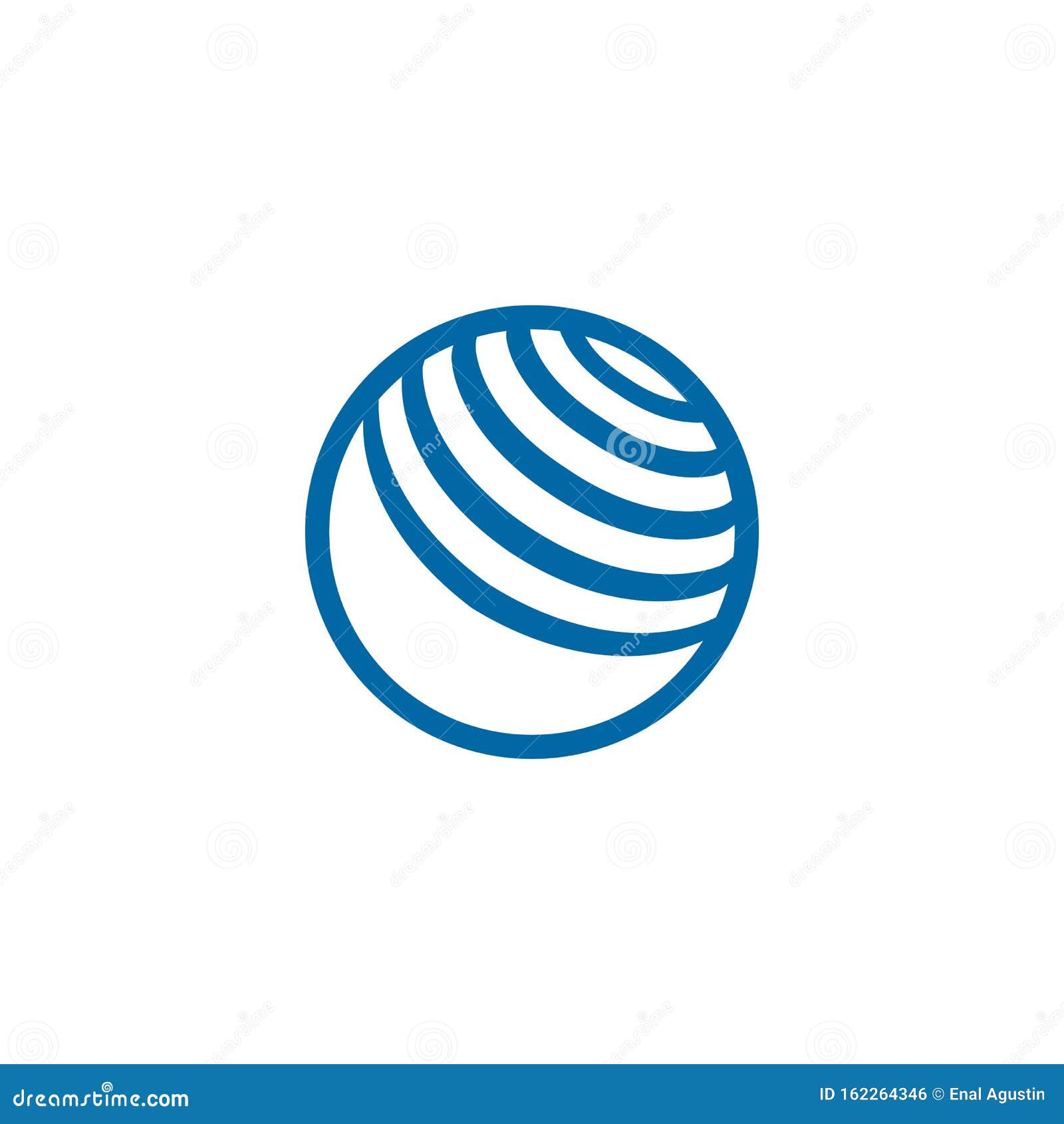 Halftone Globe 3d Logo Design Template Stock Vector - Illustration of ...