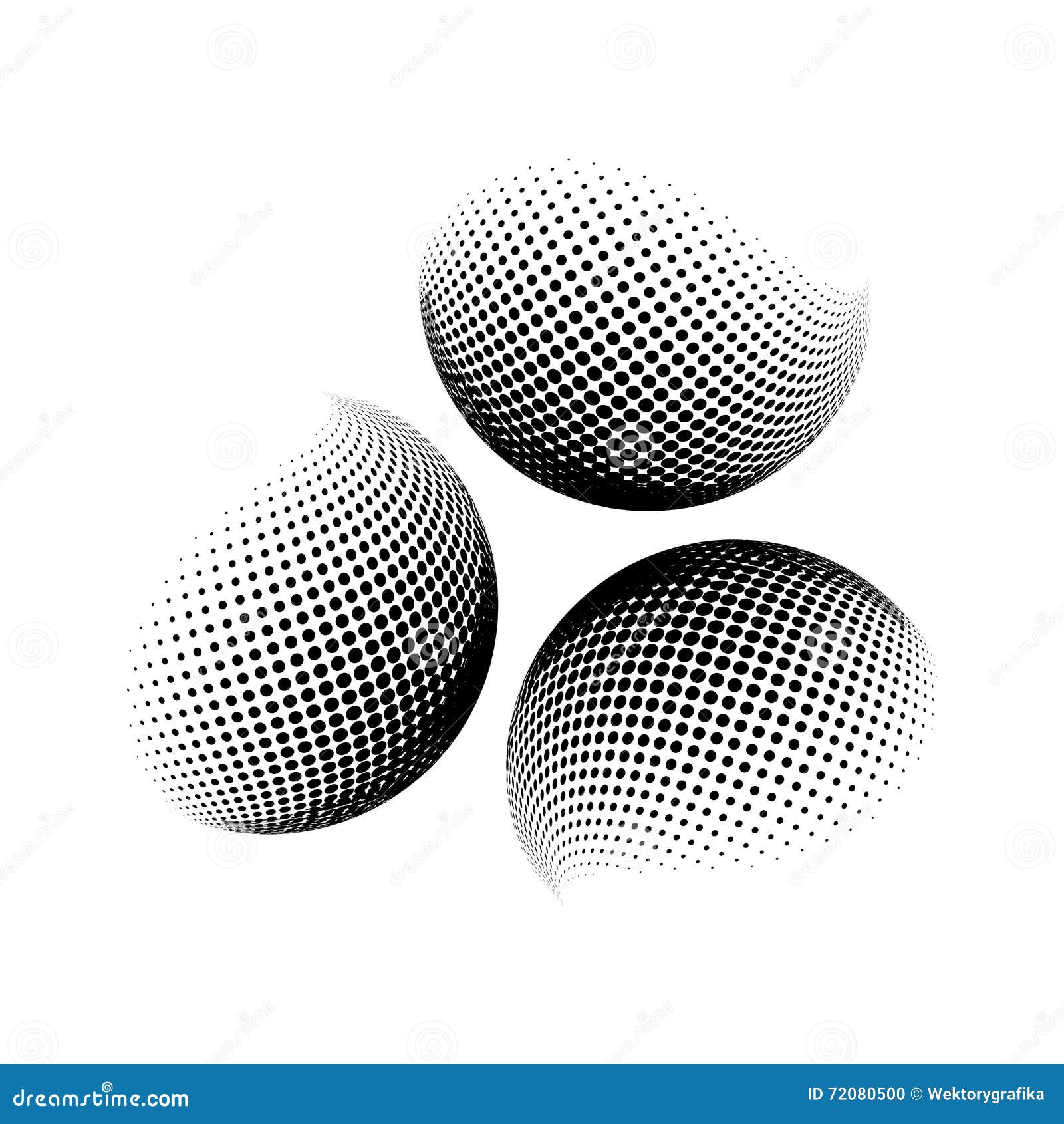Halftone Globe, Sphere Vector Logo Symbol, Icon, Design. Abstract ...