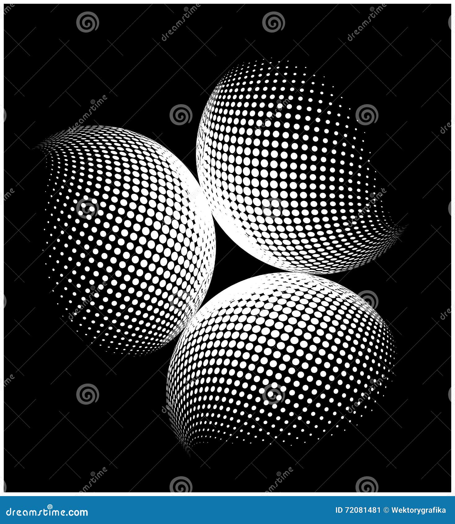 Halftone Globe, Sphere Vector Logo Symbol, Icon, Design. Abstract ...