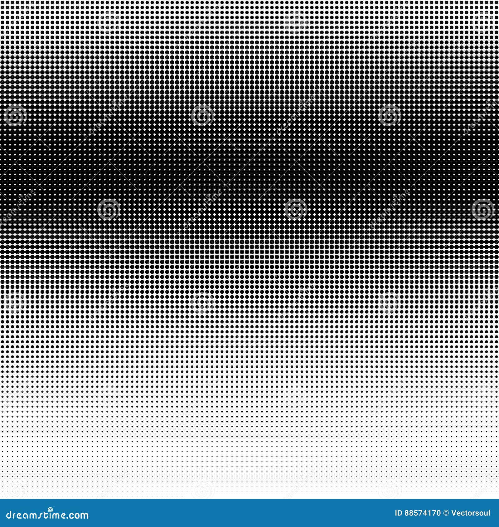 Halftone Gradation / Gradient Pattern, Abstract Geometric Pointillist Texture Stock Vector ...