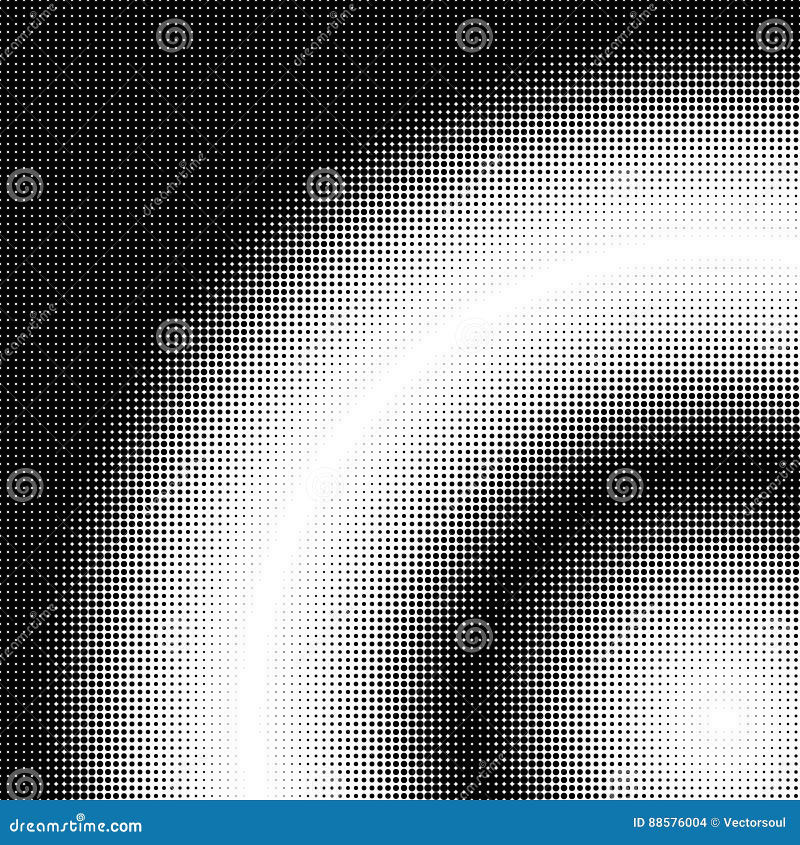 Halftone Gradation / Gradient Pattern, Abstract Geometric Pointillist ...