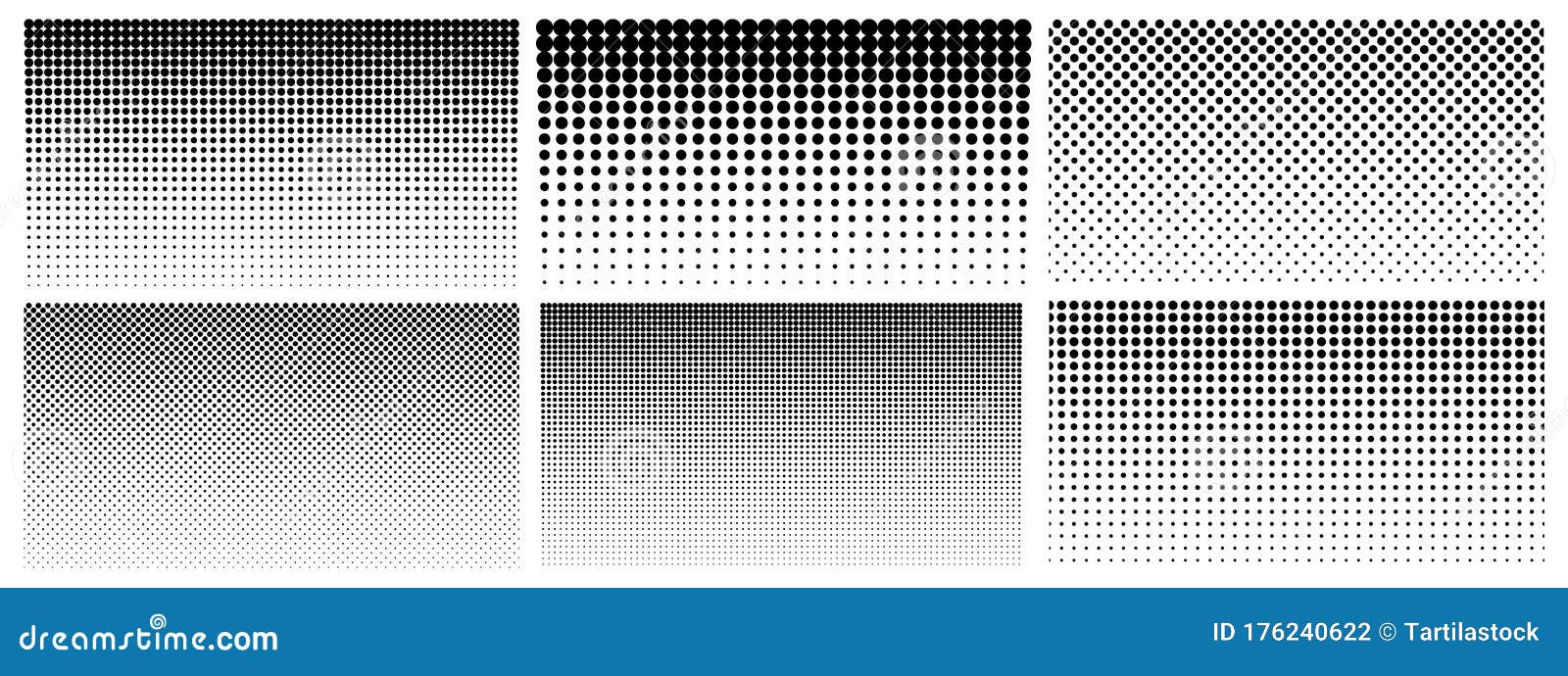 Halftone Gradient. Dotted Gradient, Smooth Dots Spraying and Halftones ...